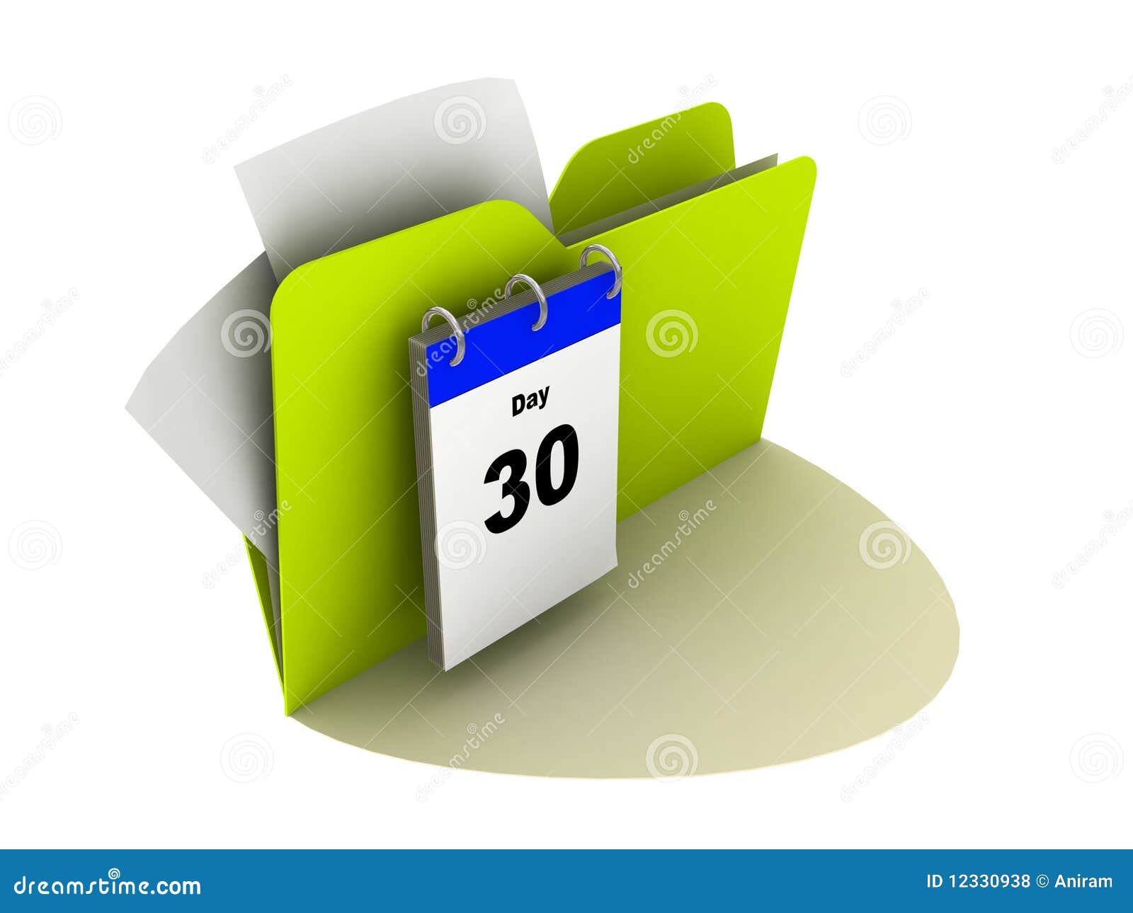 Calender folder stock illustration. Illustration of information - 12330938