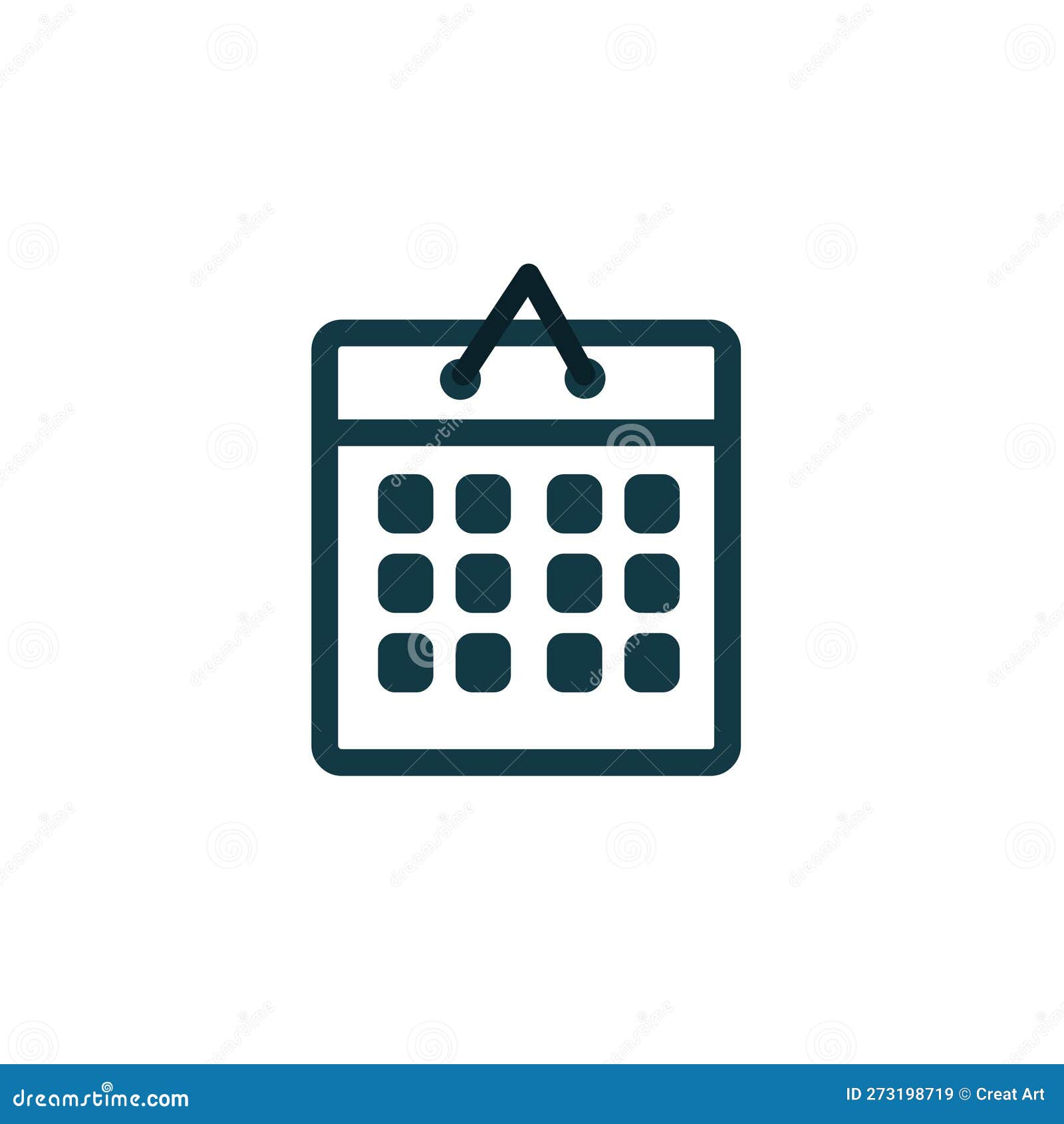 Calender Icon Logo Vector on White Background Stock Vector ...