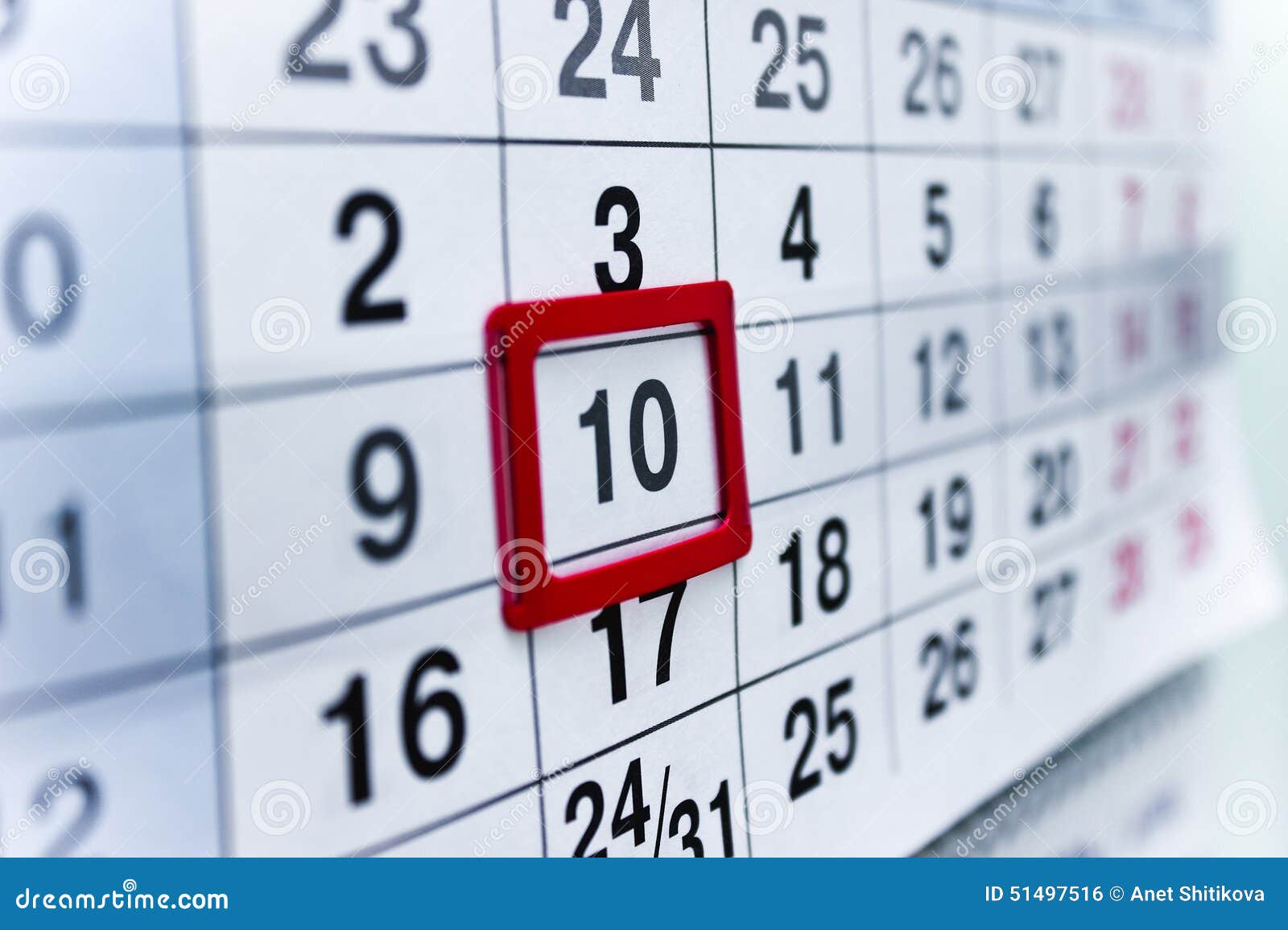 Calendrier 10 photo stock. Image of mémoires, enroulé - 51497516