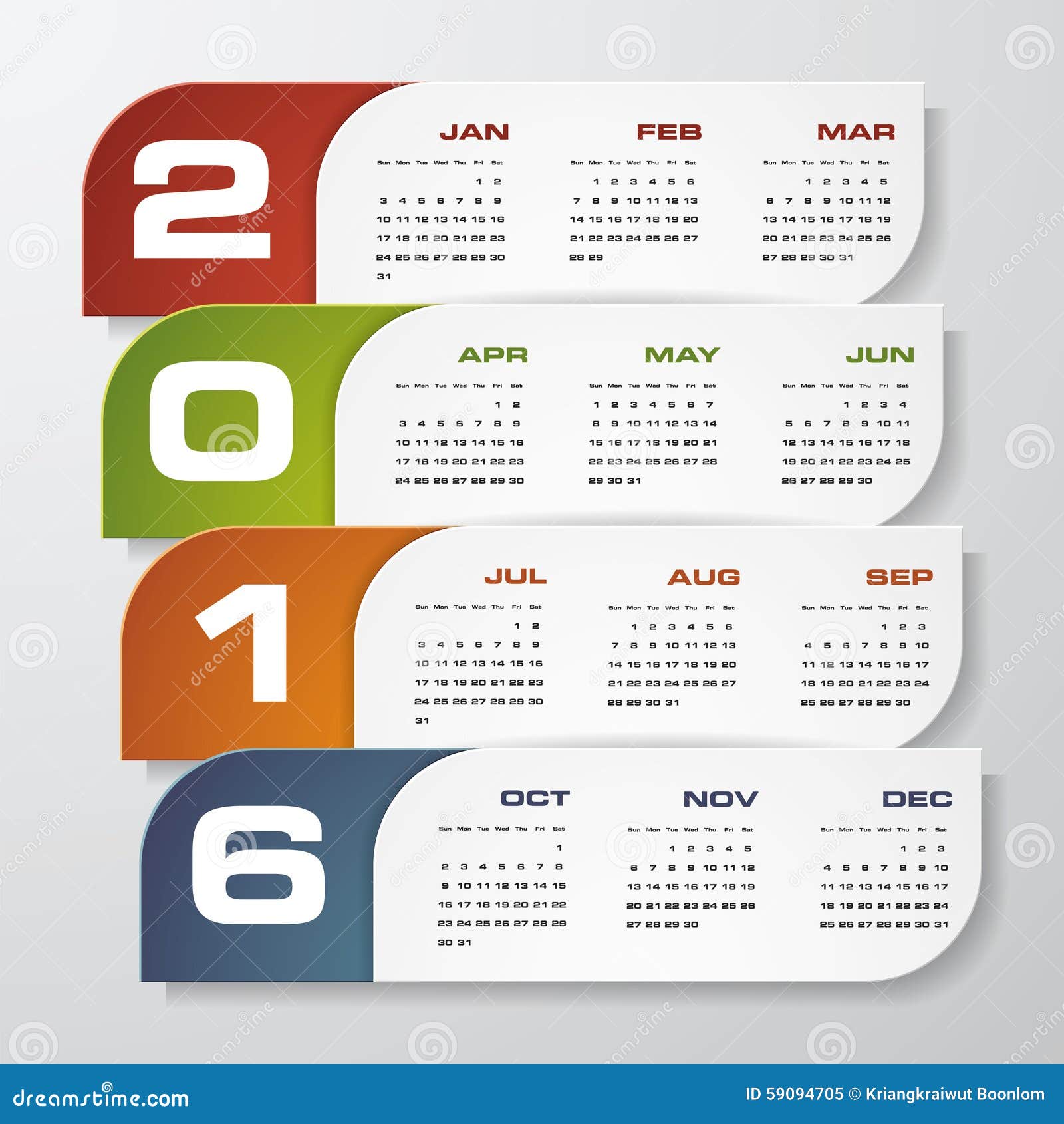 Calendrier De Conception Simple Calibre De Conception De Vecteur De ...