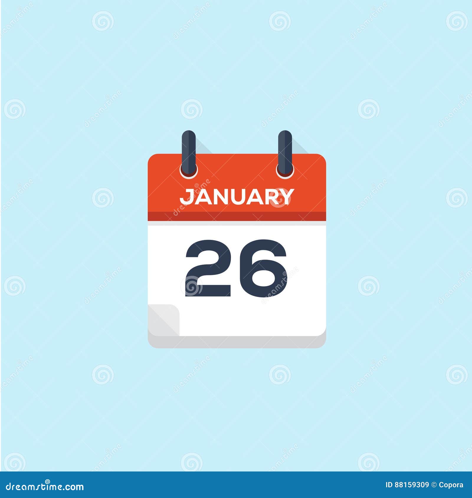 26 Calendrier De Janvier, Illustration De Vecteur Illustration de ...