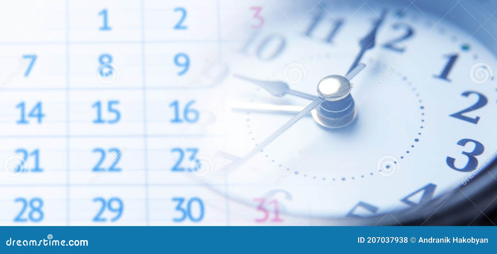 Calendrier Et Horloge. La Notion De Temps Photo stock - Image du ...