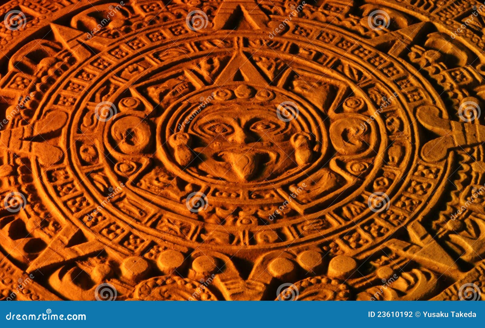 Calendrier maya. photo stock. Image du vieux, antiquités - 23610192