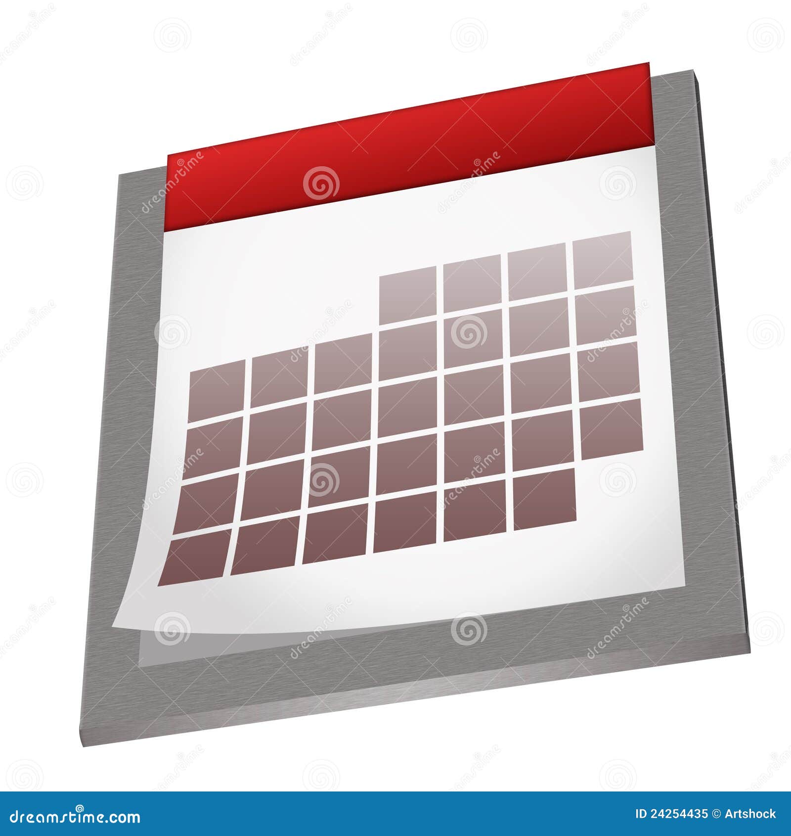 Calendrier vide illustration stock. Illustration du jour - 24254435