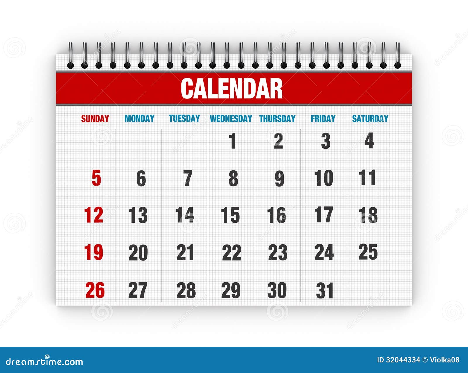 Calendrier vide illustration stock. Illustration du planification ...