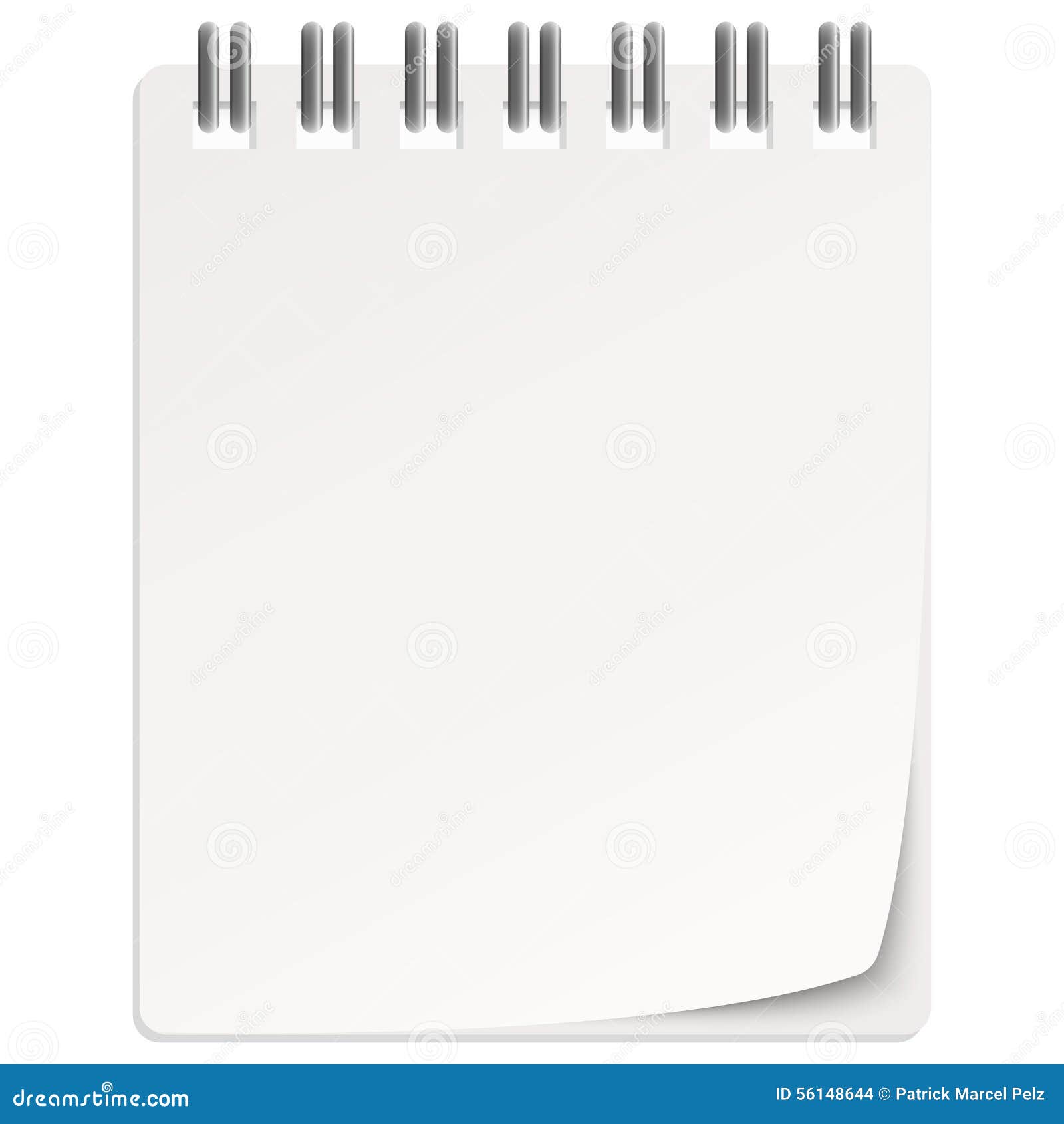 Calendrier vide illustration de vecteur. Illustration du papier - 56148644