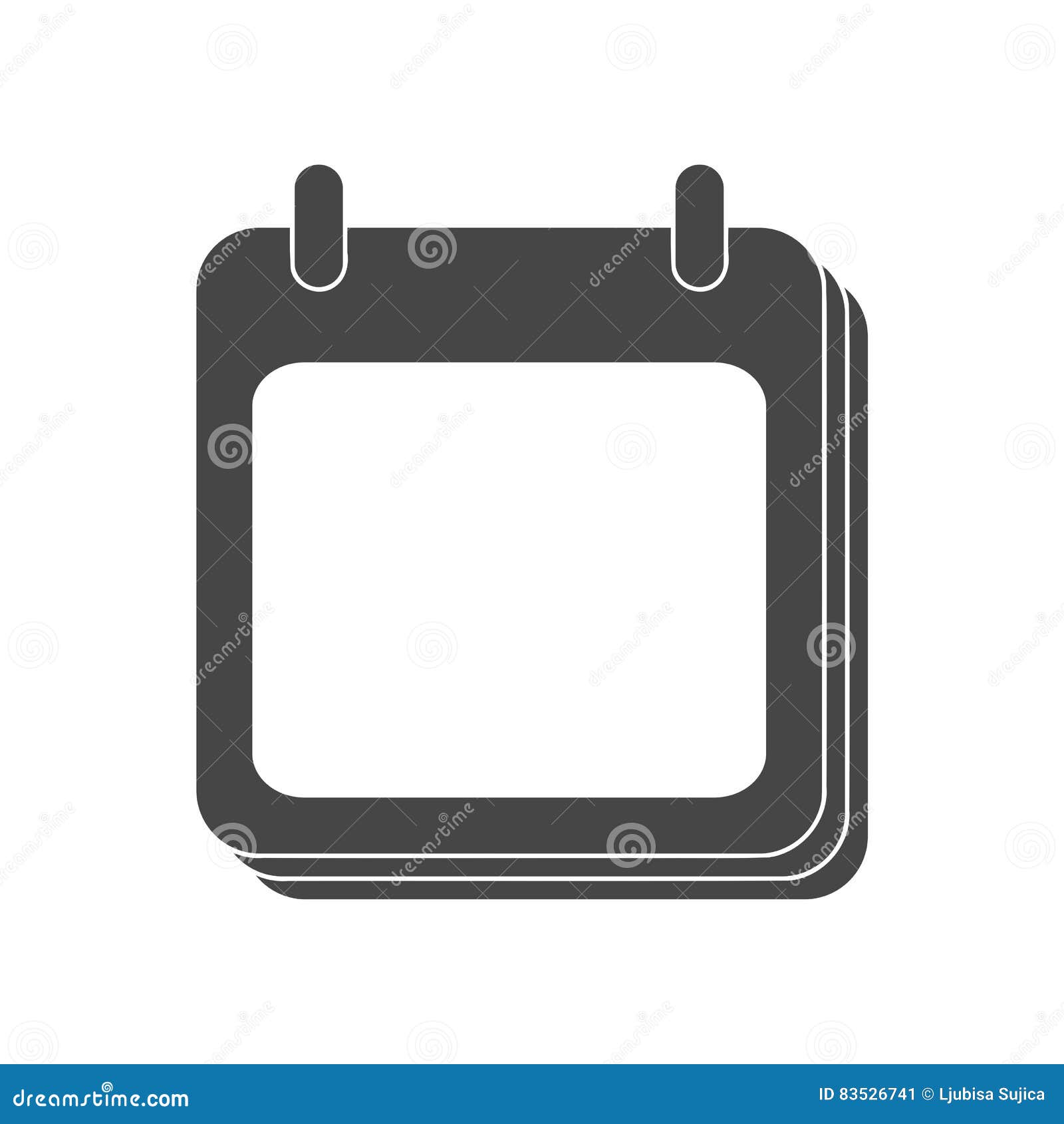 Calendrier vide illustration de vecteur. Illustration du jour - 83526741