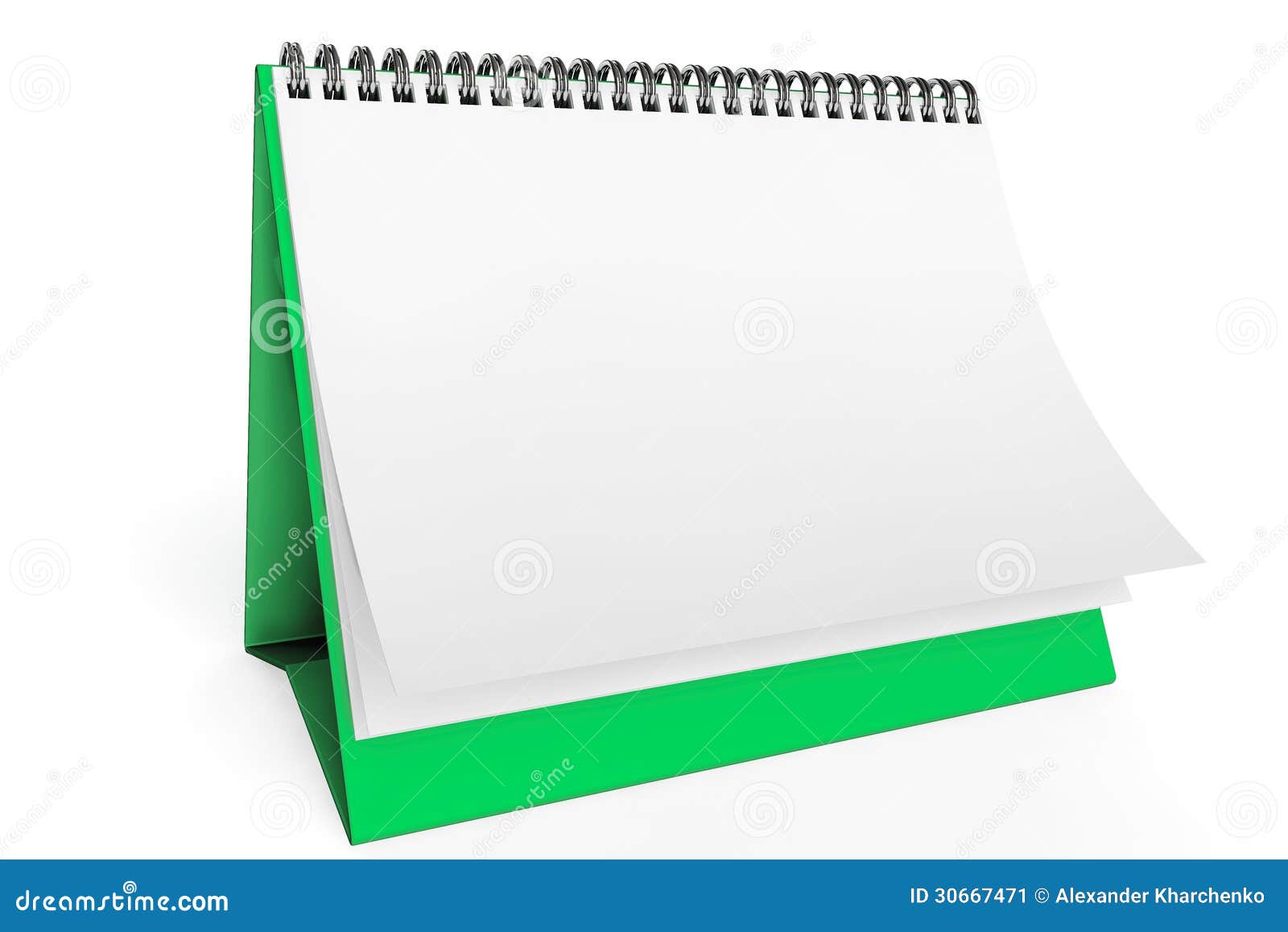 Calendrier vide de bureau illustration stock. Illustration du ...