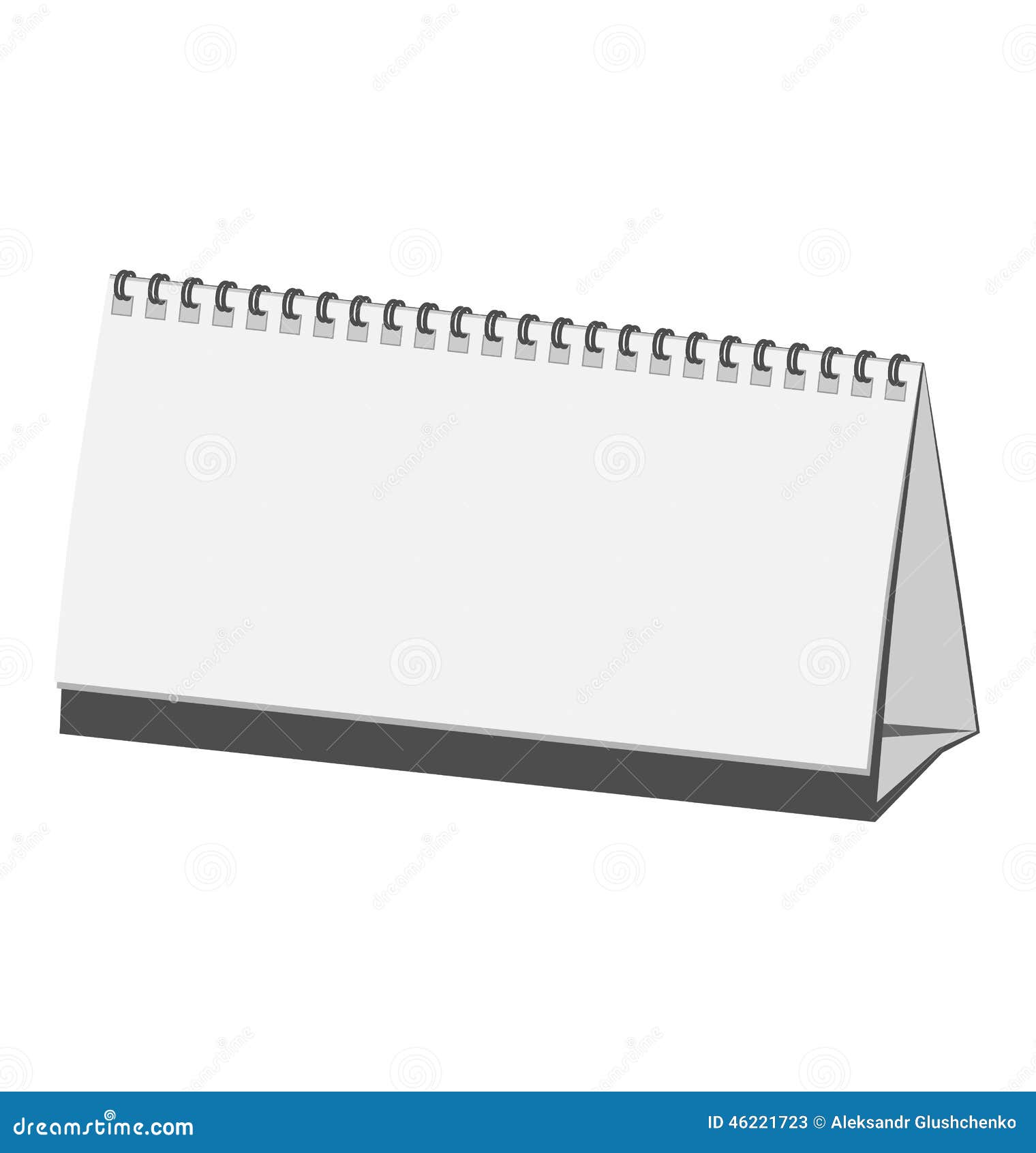 Calendrier Vide Gris D'isolement Sur Le Blanc Illustration de Vecteur ...