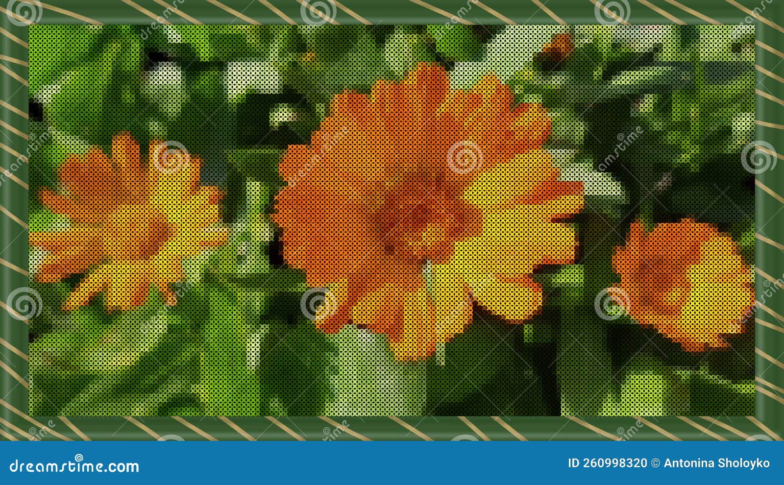 Exclusive. Medicinal Plants. Calendula. Vector Drawing in the Form of a ...