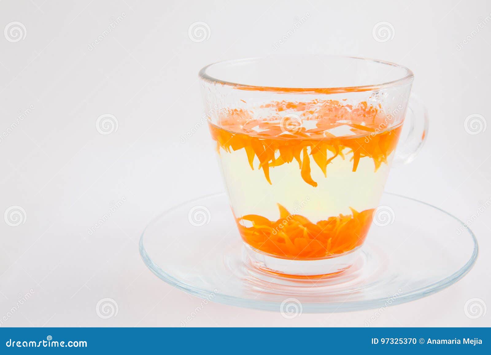 Calendula Officinalis Flower Infusion Stock Photo - Image of closeup ...