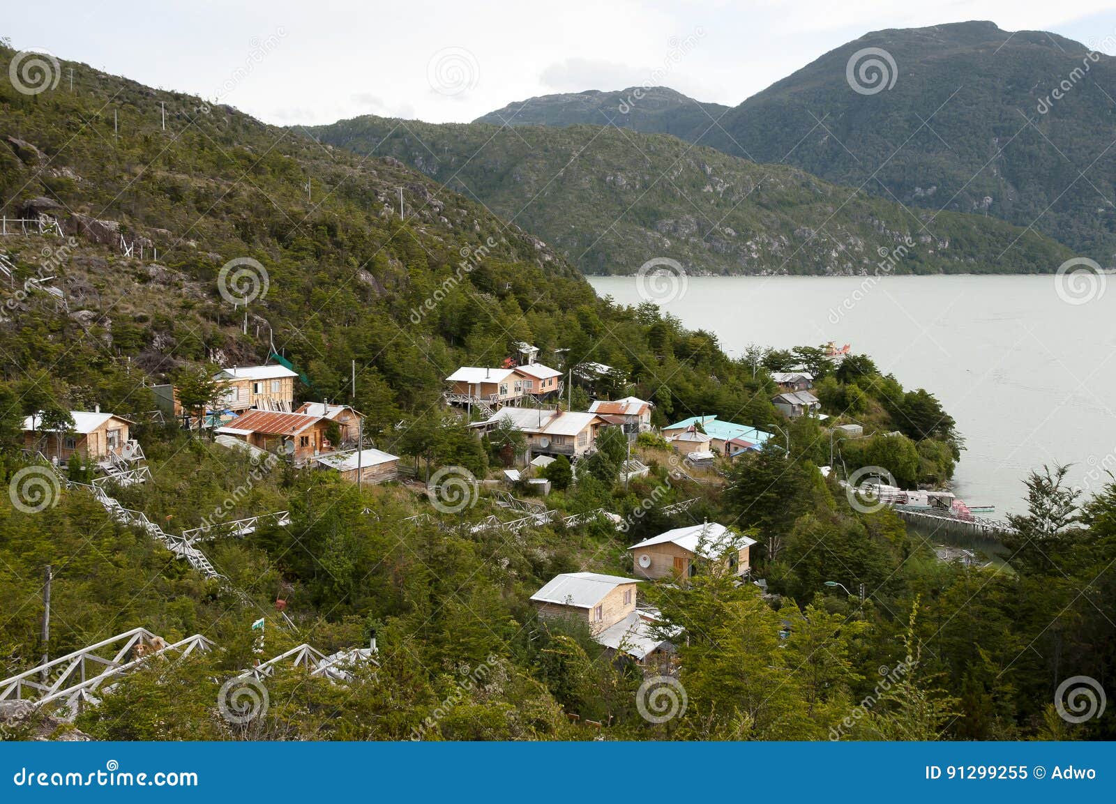 Caleta Tortel - Chile stock image. Image of chile, quiet - 91299255