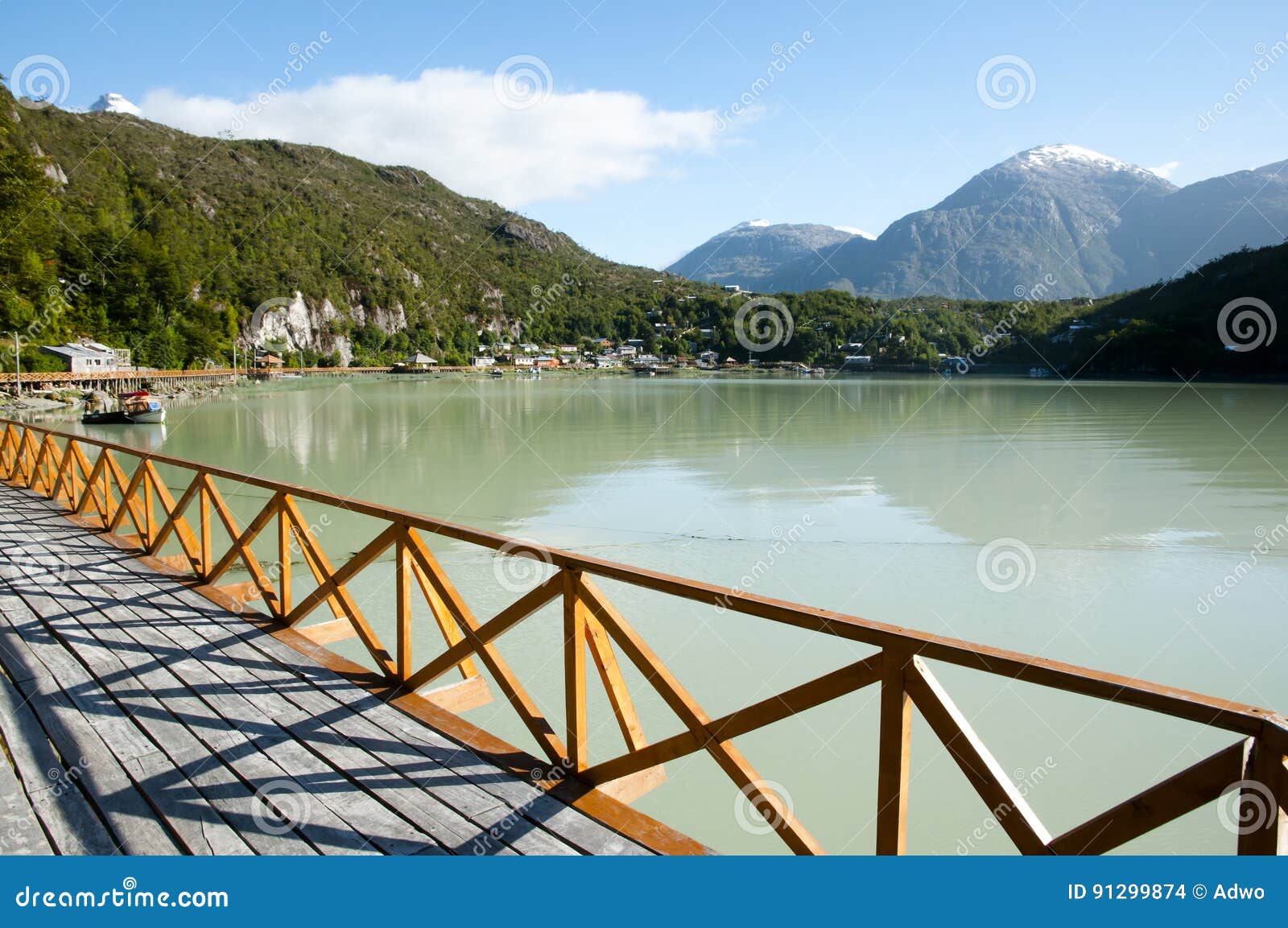 Caleta Tortel, Wooden Walkways, Carretera Austral, Chile Stock Photo ...