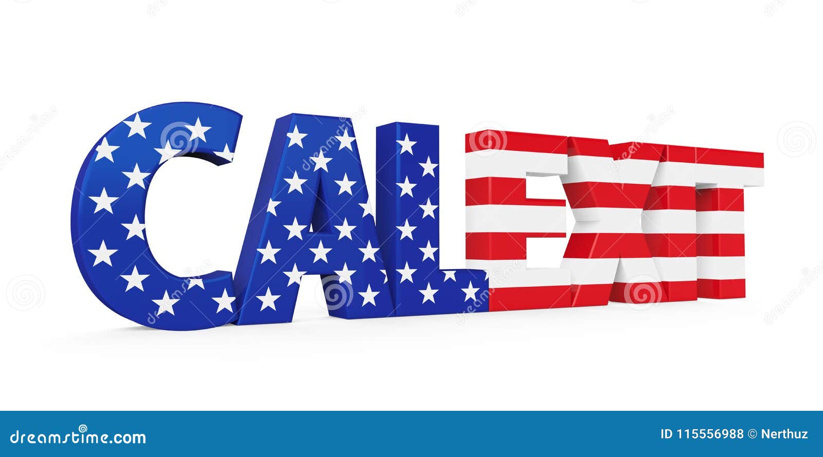 Calexit California Exit Concept Isolated Stock Illustration ...