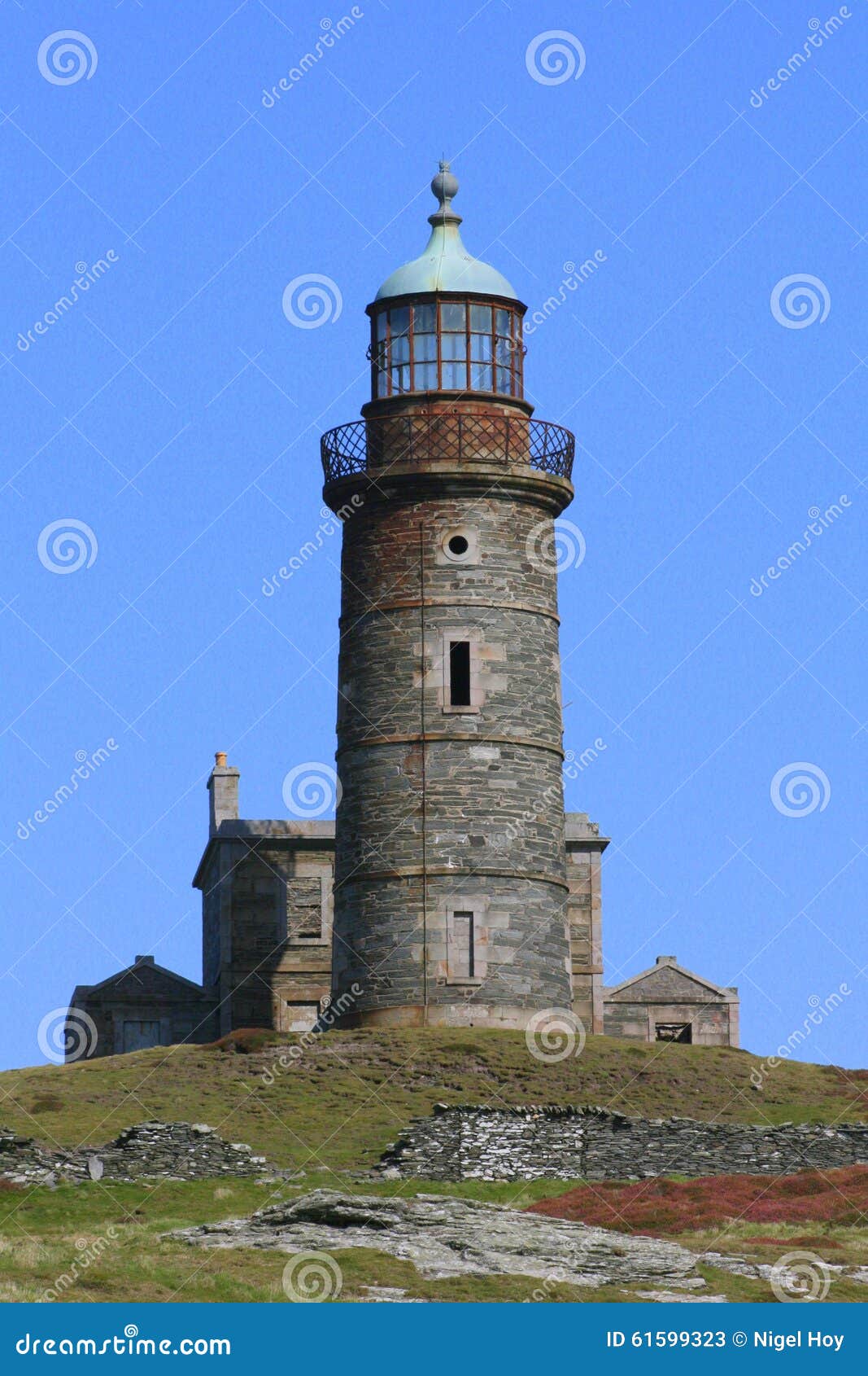 Historic stone lighthouse stock image. Image of europe - 61599323