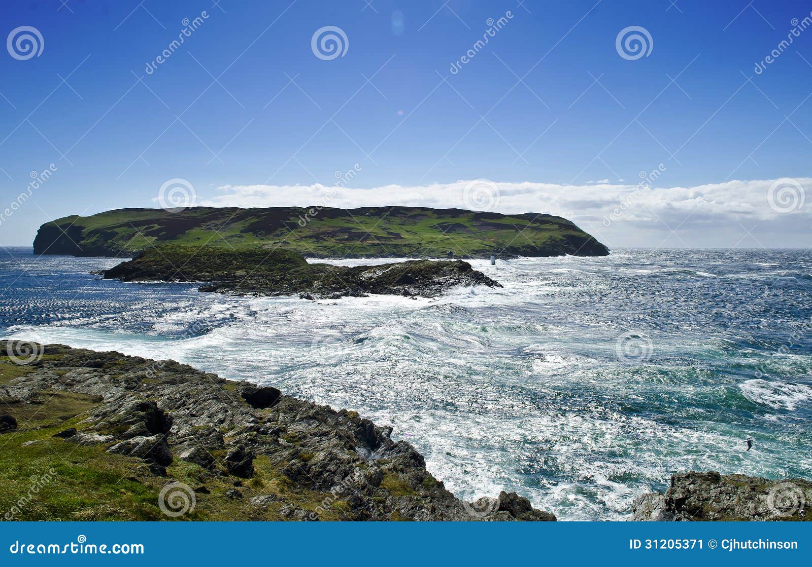 Calf of Man stock image. Image of calf, water, mann, flare - 31205371
