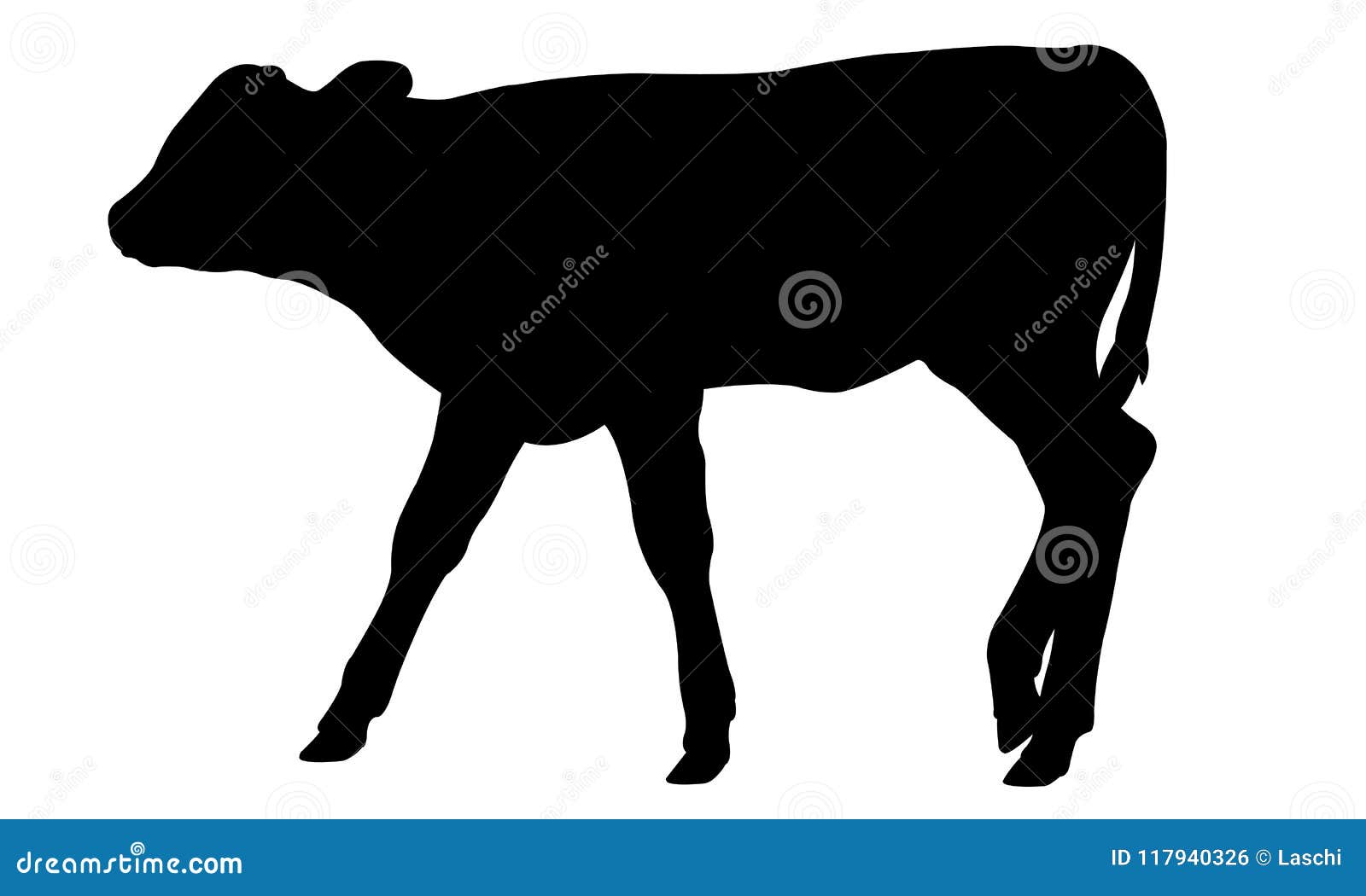 Cow Calf Silhouette