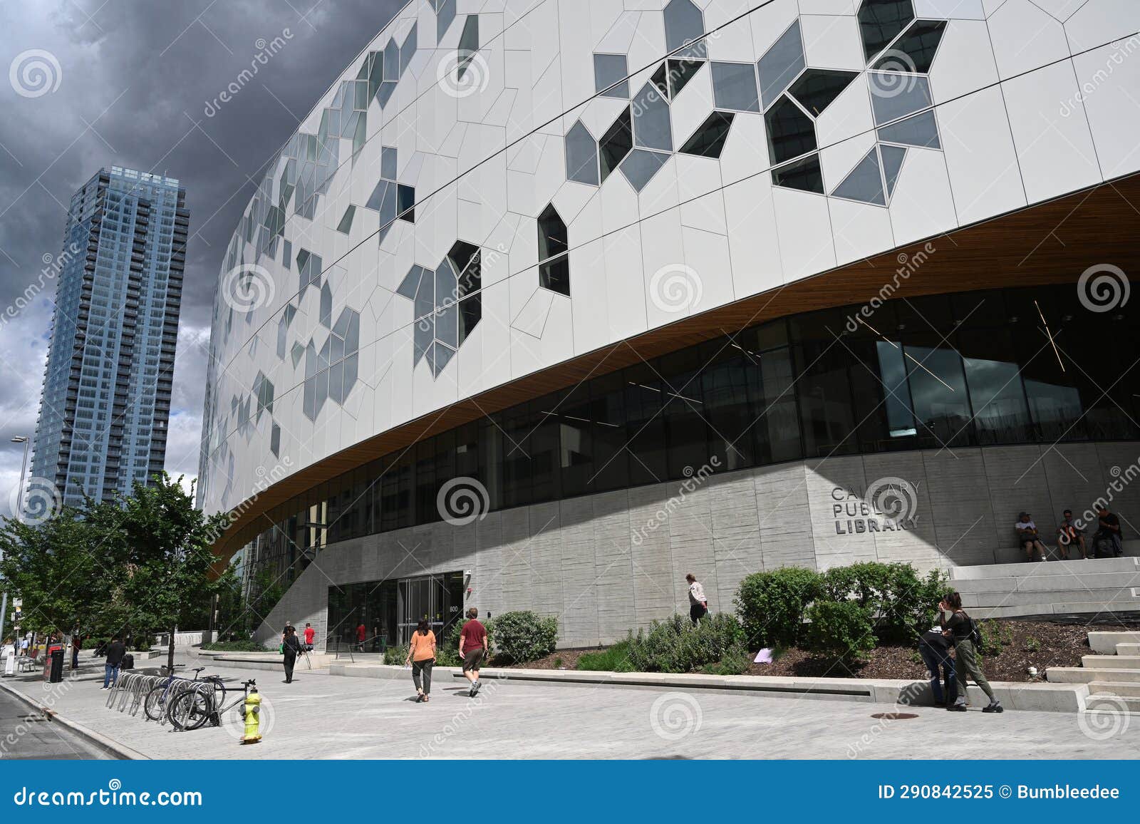 Central Library in Calgary editorial image. Image of travel - 290842525