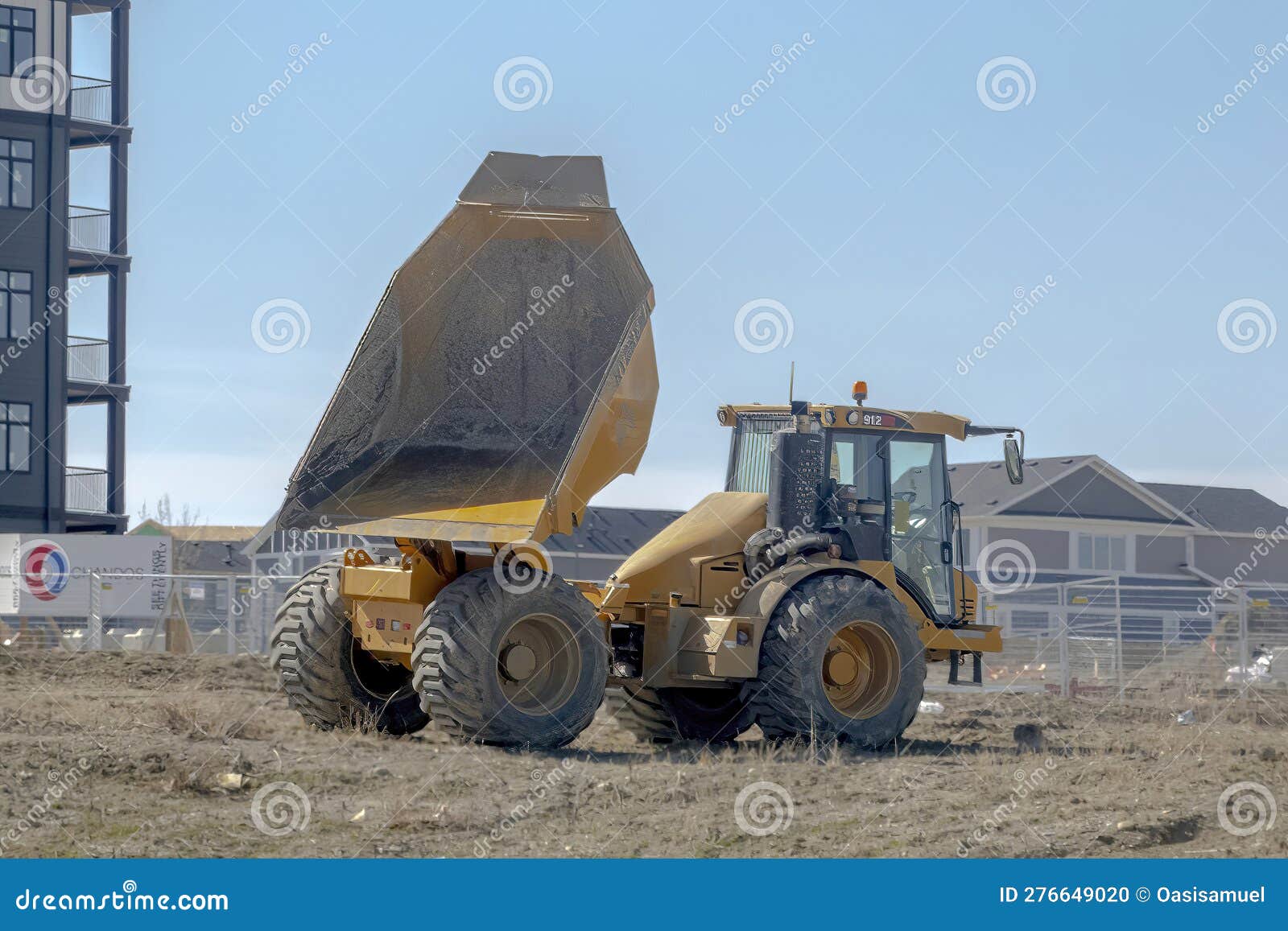 A Compact Dump Truck at a Construction Site Editorial Image - Image of ...