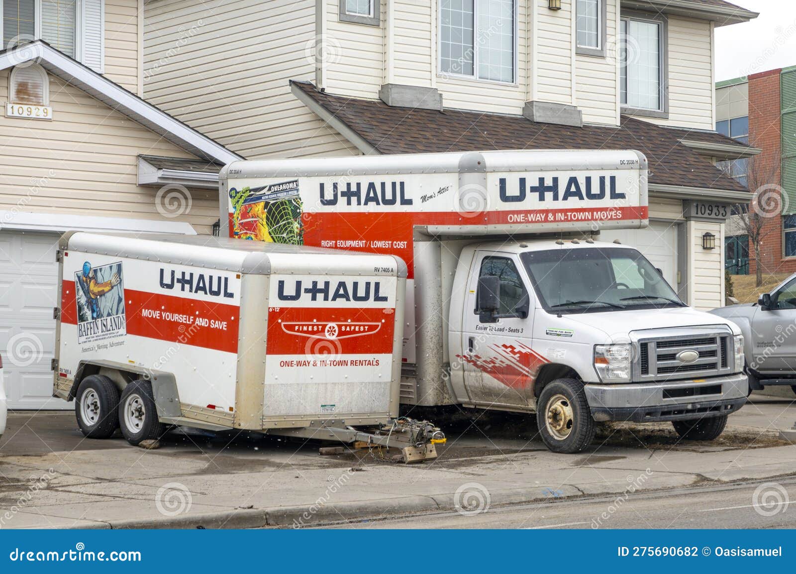 An U Haul An American Moving Truck Trailer And Self Storage Rental