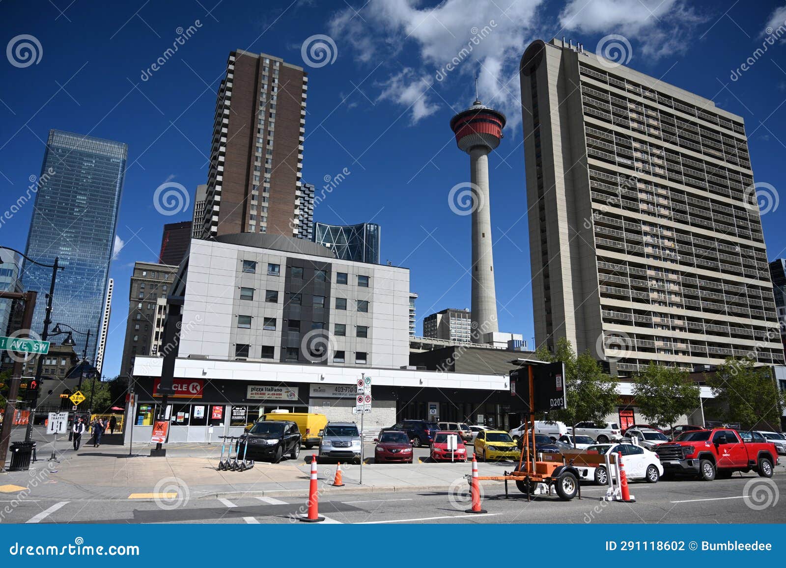 Calgary, Alberta, Canada - August 10, 2023: the Downtown of Calgary ...