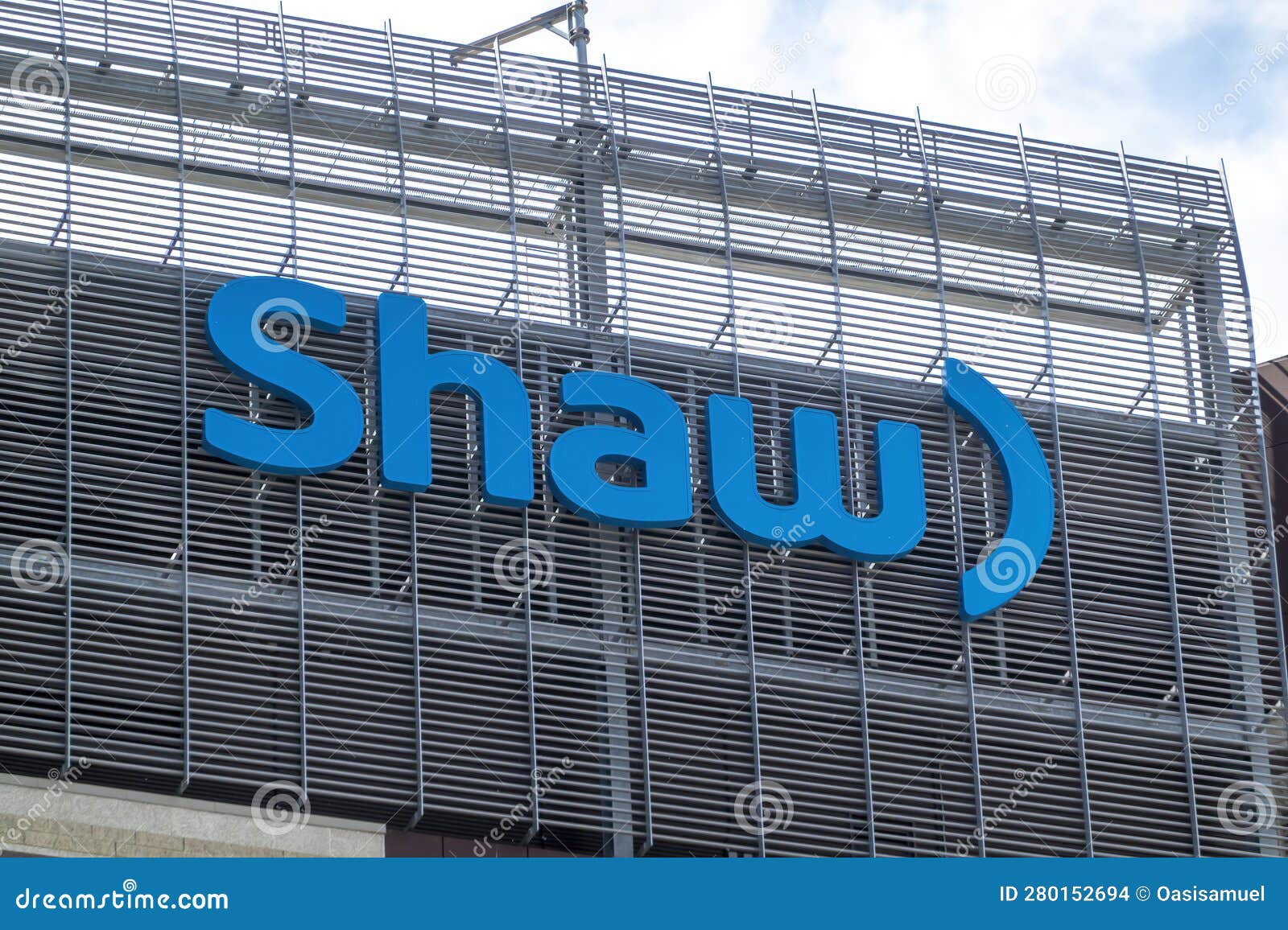 A Close Up To a Shaw Building Sign during Spring Editorial Stock Image ...