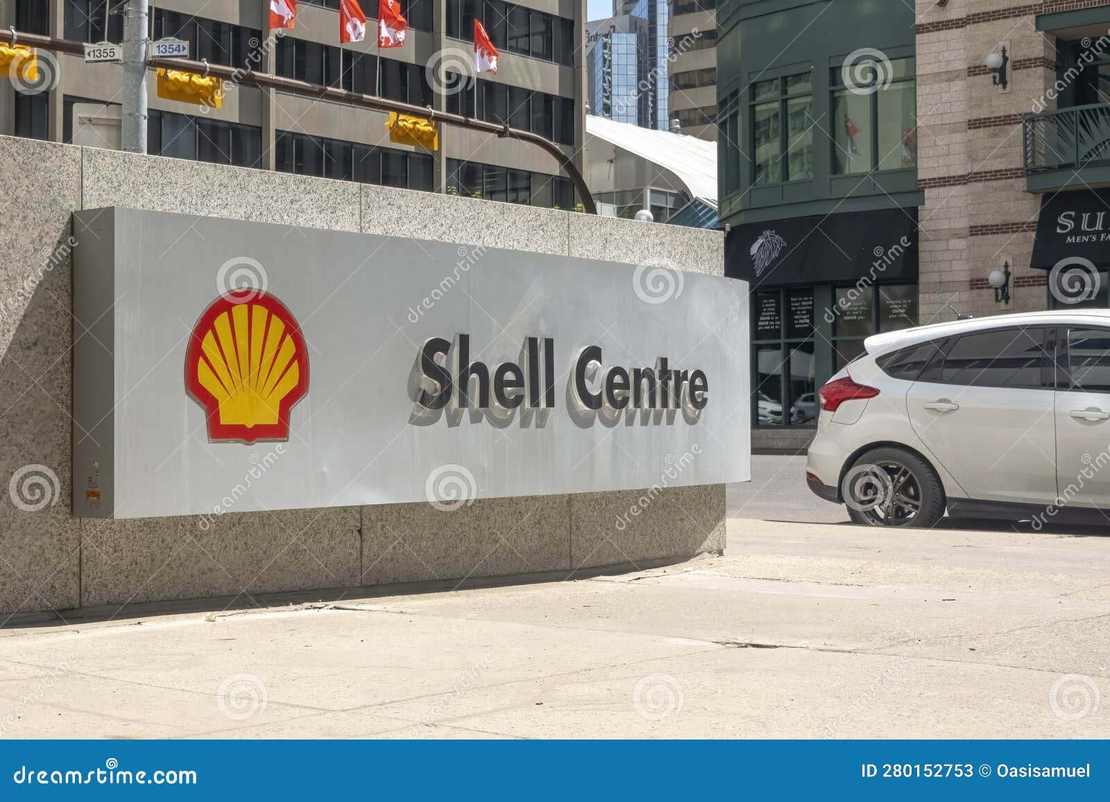 A Close Up To a Shell Centre Building Editorial Stock Photo - Image of ...