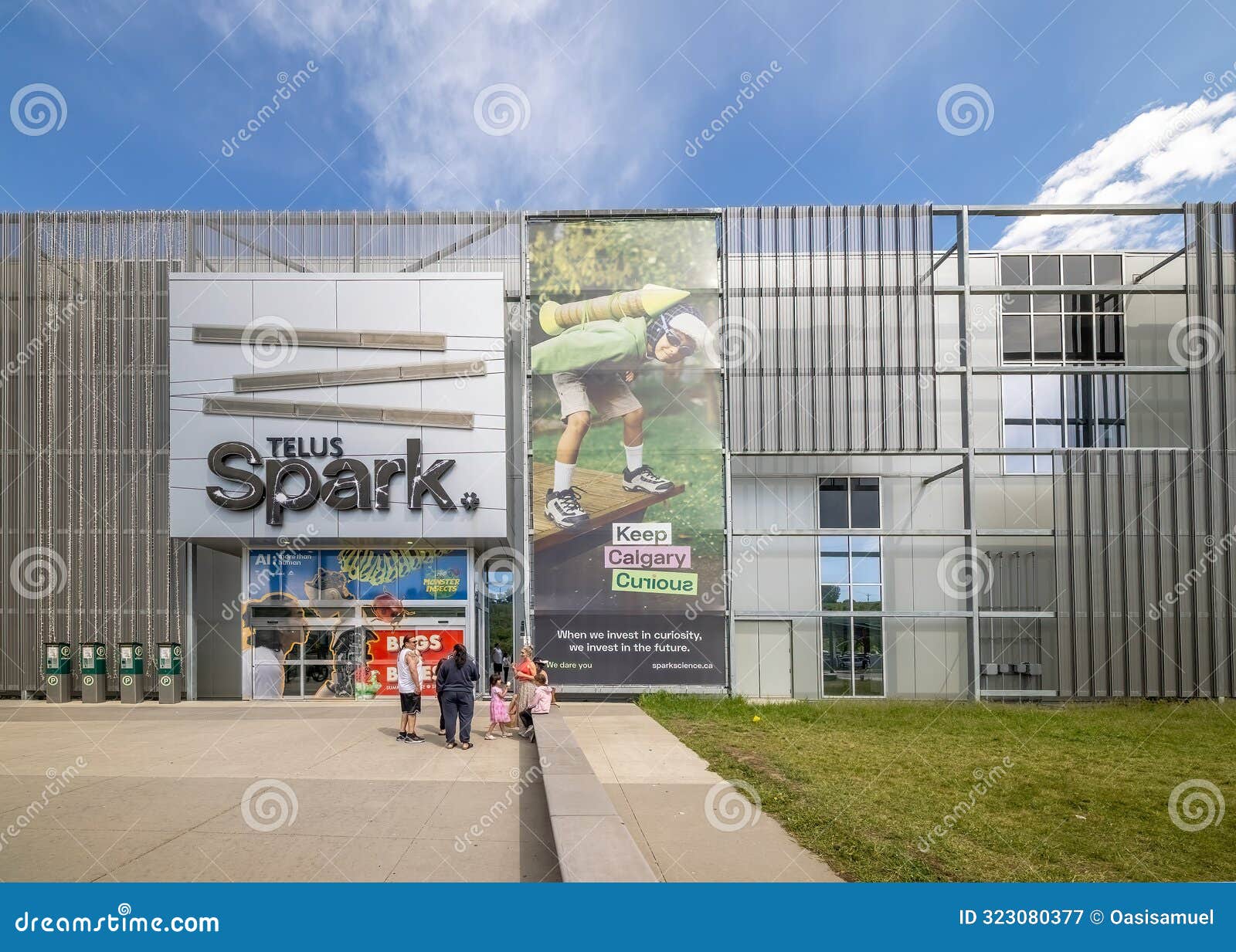 Main Entrance of the TELUS Spark Science Centre, a Science Museum with ...