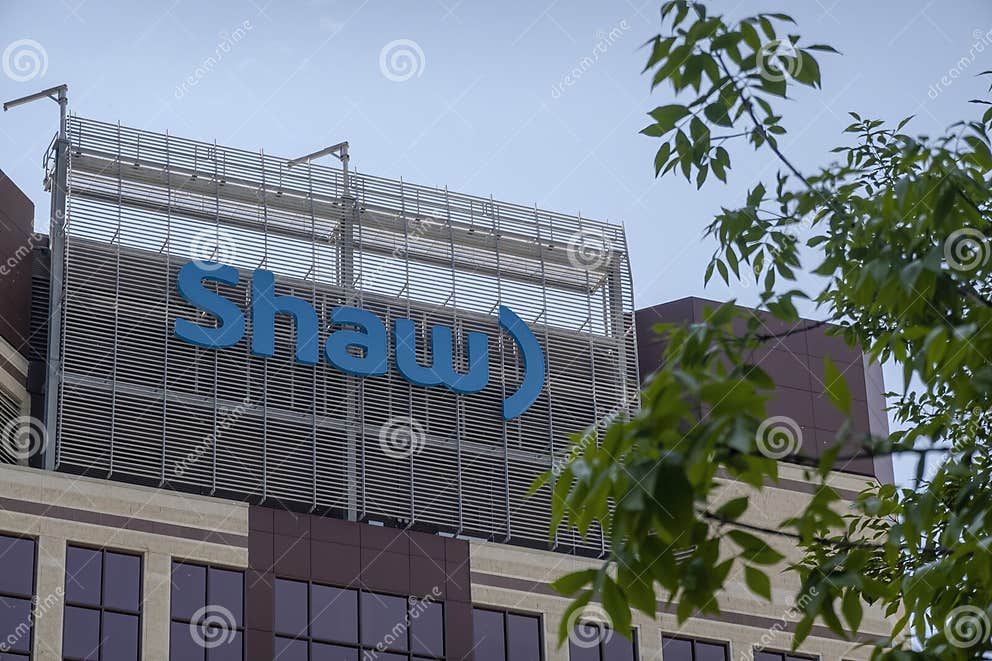 A Shaw Building Sign during Spring Editorial Image - Image of internet ...