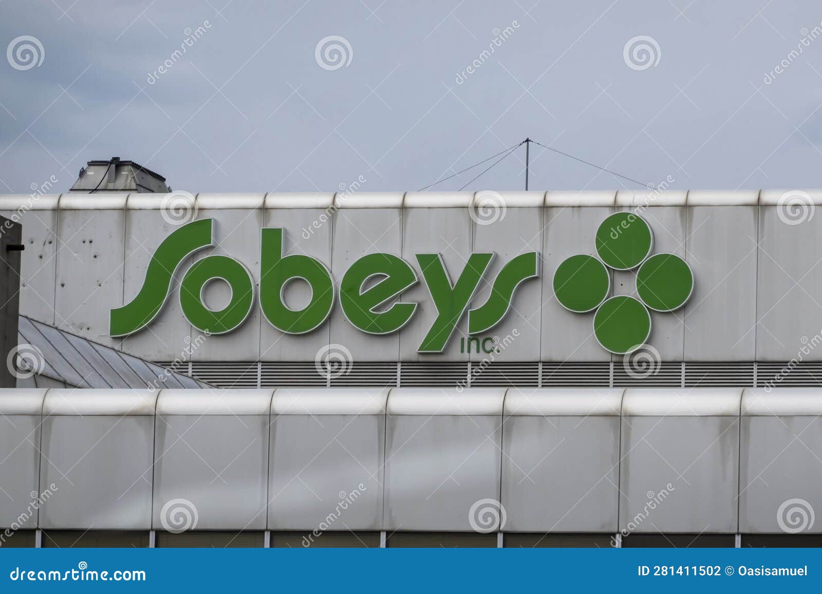 A Sobeys Sign On A Building. The Second Largest Supermarket Chain In Canada Editorial Photo ...