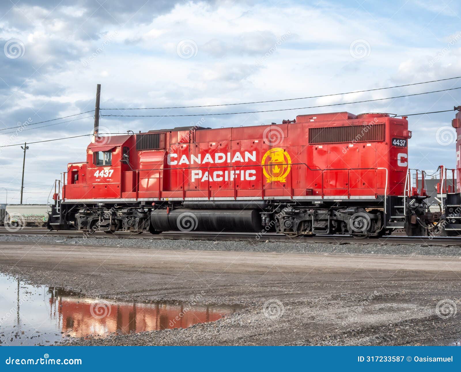 A Canadian Pacific Railway Engine Train Editorial Photography - Image ...