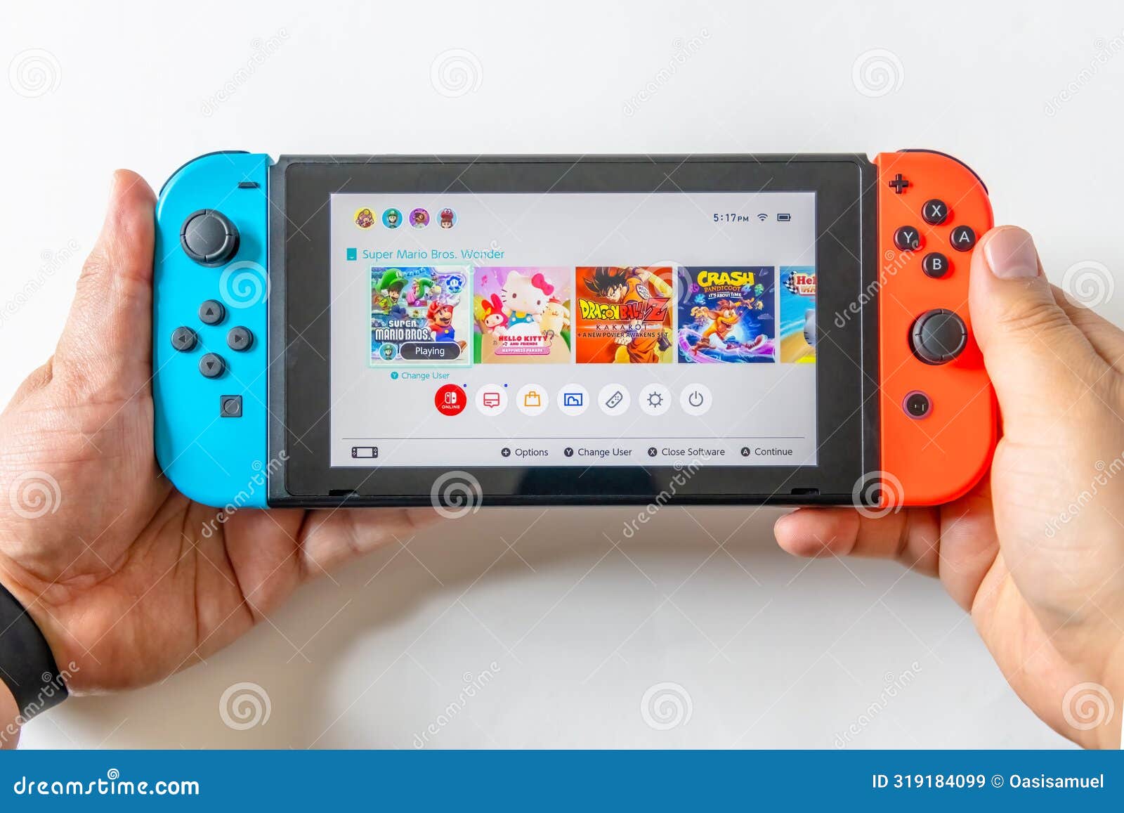 A Nintendo Switch Lite With The Game Animal Crossing New Horizons ...