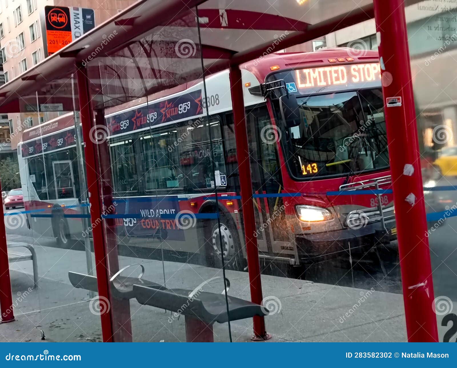 Calgary, Alberta, Canada. October 5, 2022. a Calgary Transit Bus ...