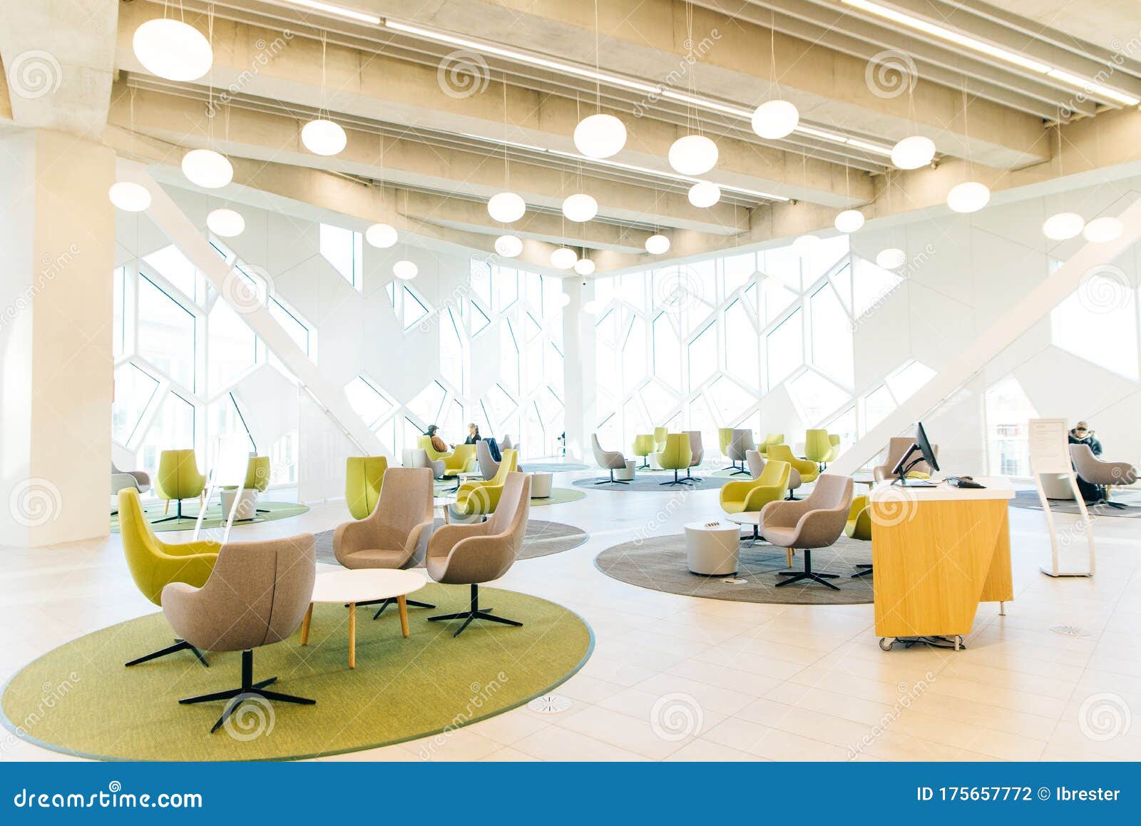 Calgary, Alberta - December 2019 Interior of Calgary Central Branch of ...