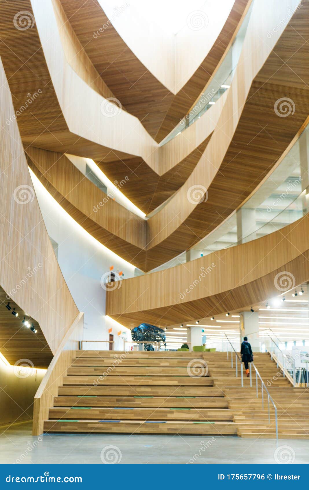 Calgary, Alberta - December 2019 Interior of Calgary Central Branch of ...