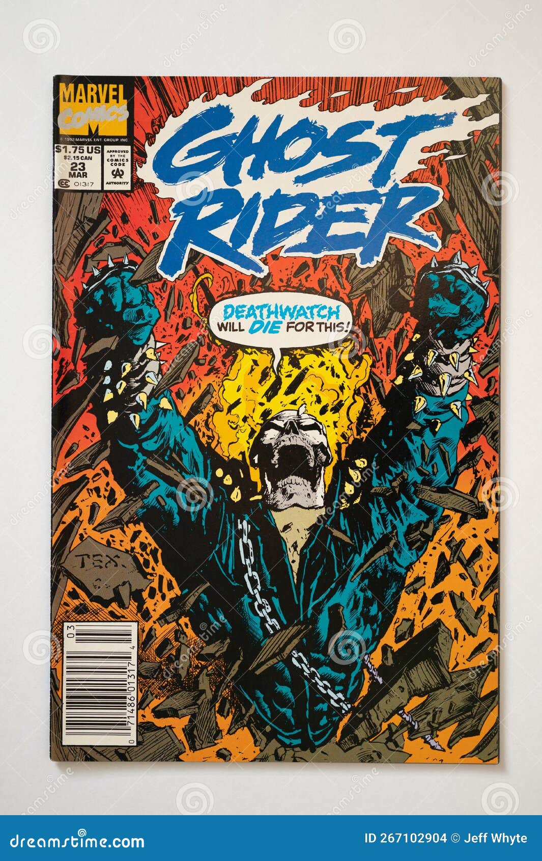Marvel Comics Ghost Rider Comic Editorial Stock Image - Image of covers ...