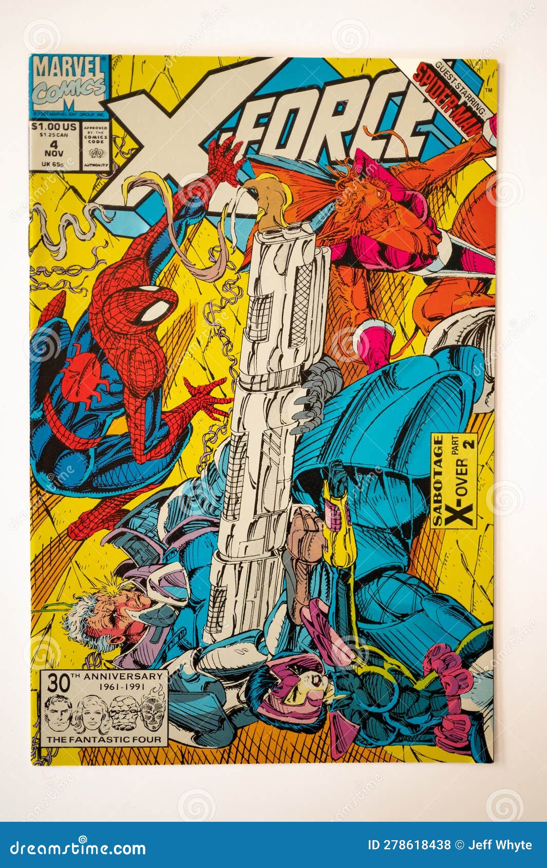 Covers of Vintage Marvel X-Force Comics Editorial Stock Photo ...