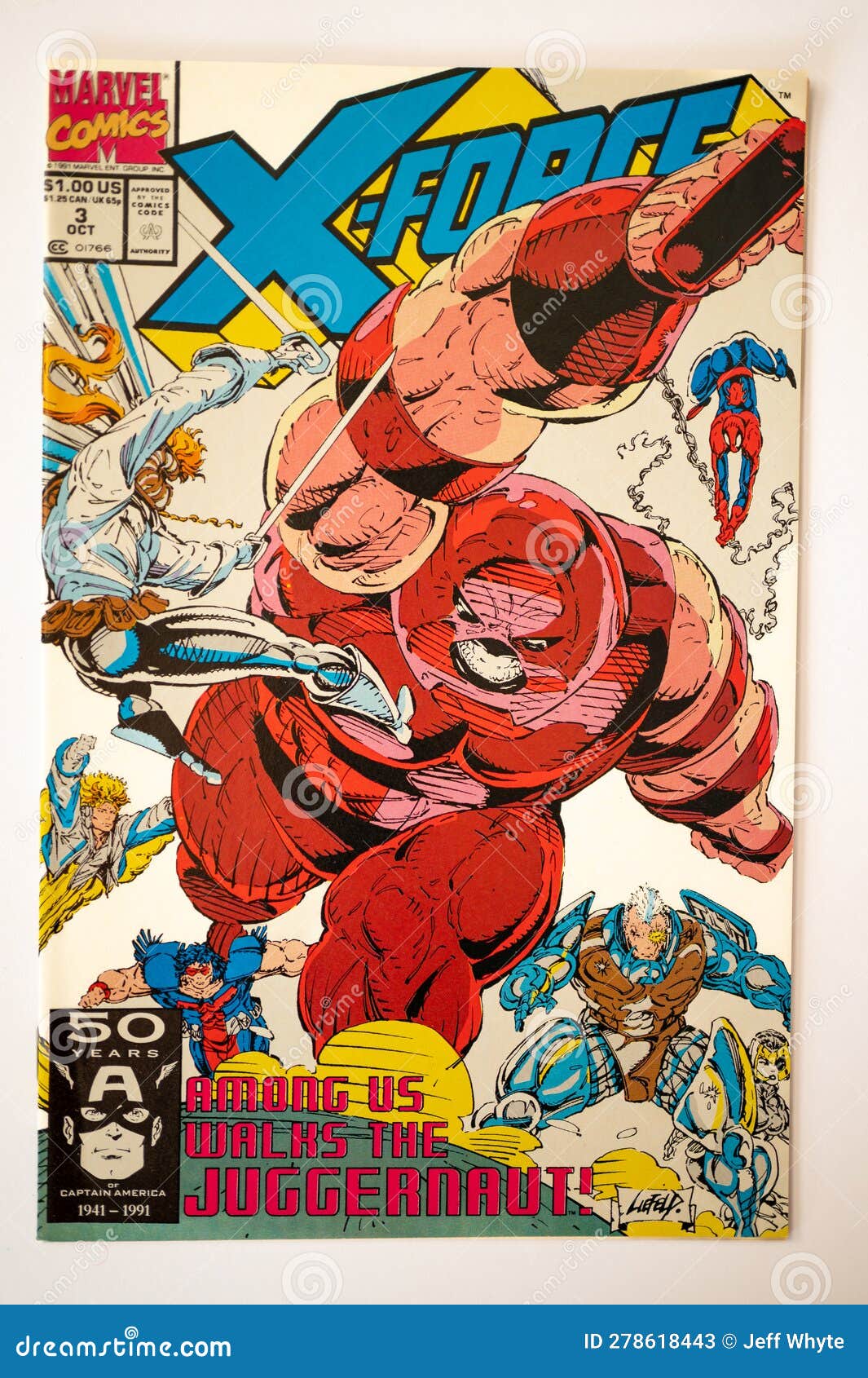 Covers of Vintage Marvel X-Force Comics Editorial Stock Photo ...