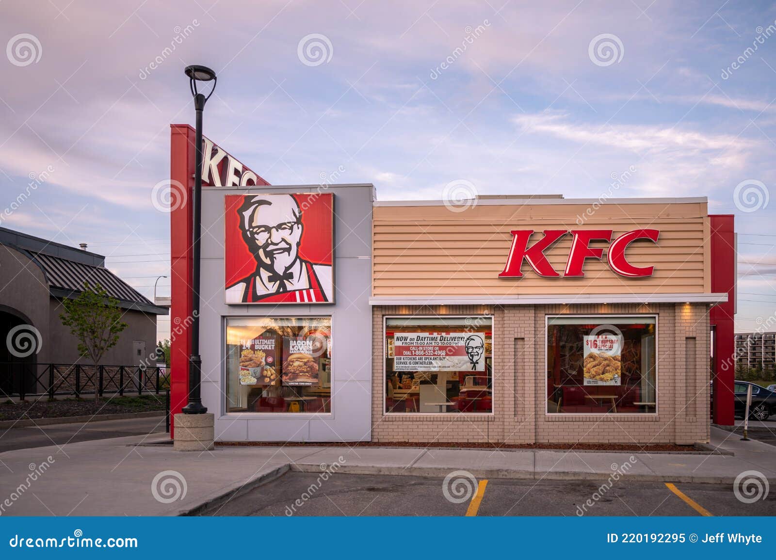 KFC Restaurant, Calgary editorial image. Image of consumption - 220192295