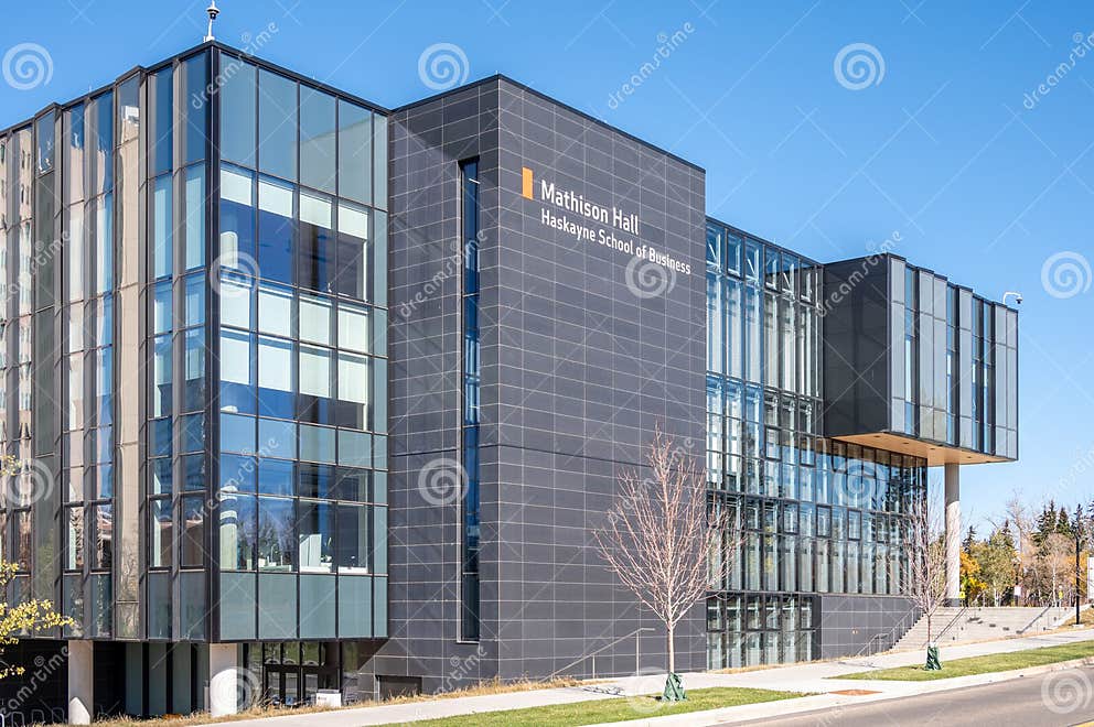 Mathison Hall Building at the University of Calgary Editorial Stock ...
