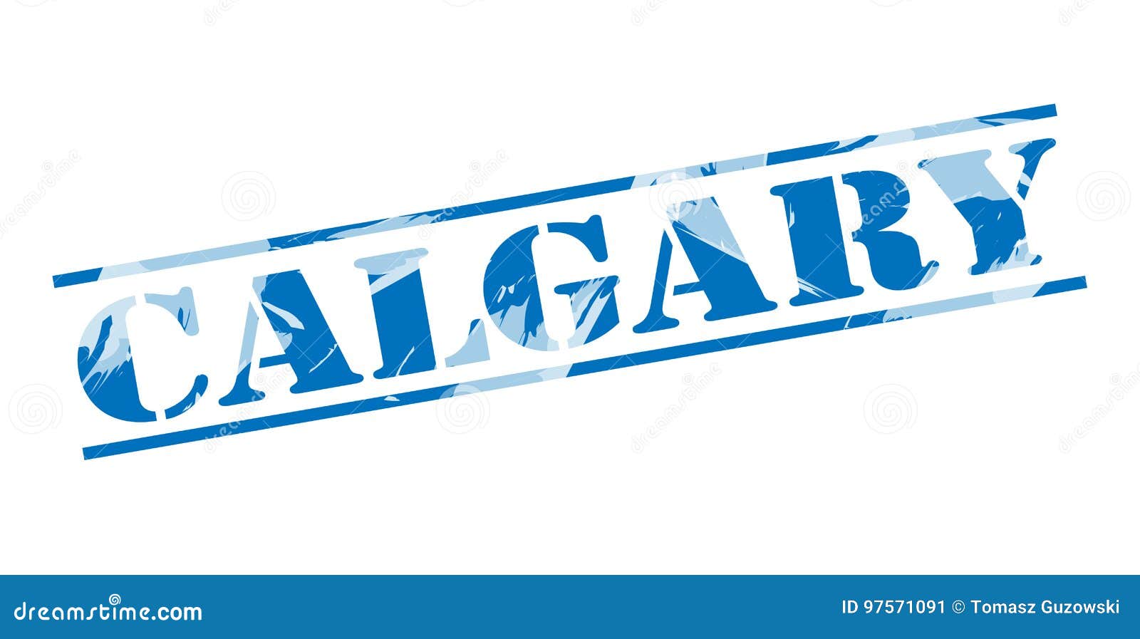 Calgary blue stamp stock illustration. Illustration of rubber - 97571091