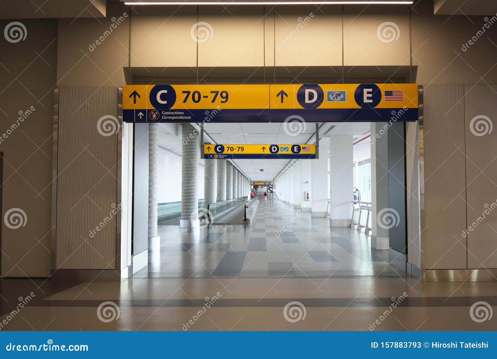 Concourse C of Calgary International Airport, Canada Editorial Stock ...