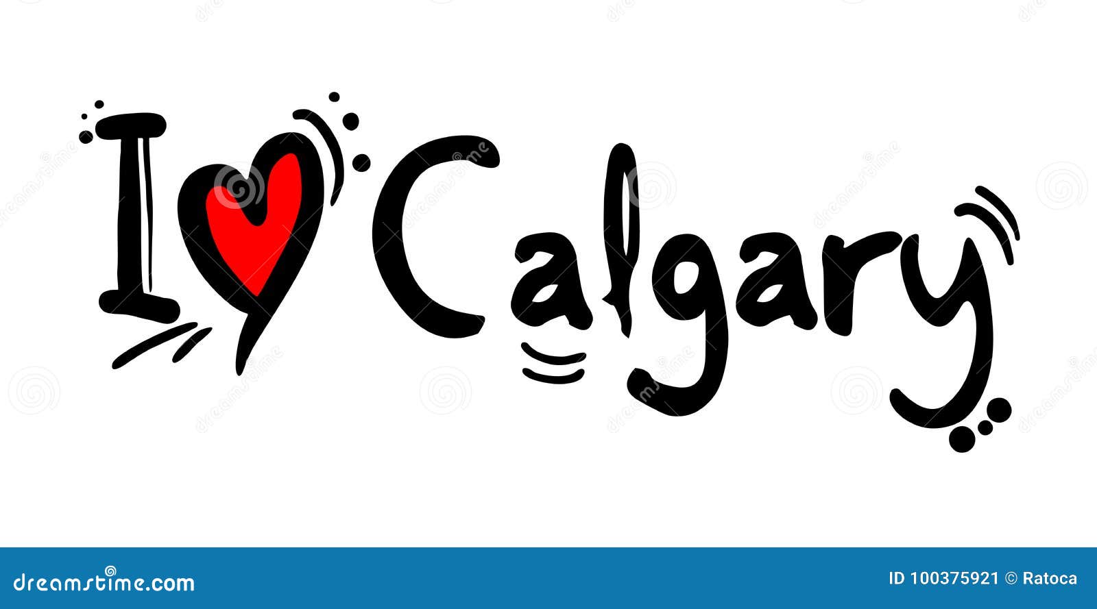 Calgary City Cool Skyline Logo Illustration Cartoon Vector ...