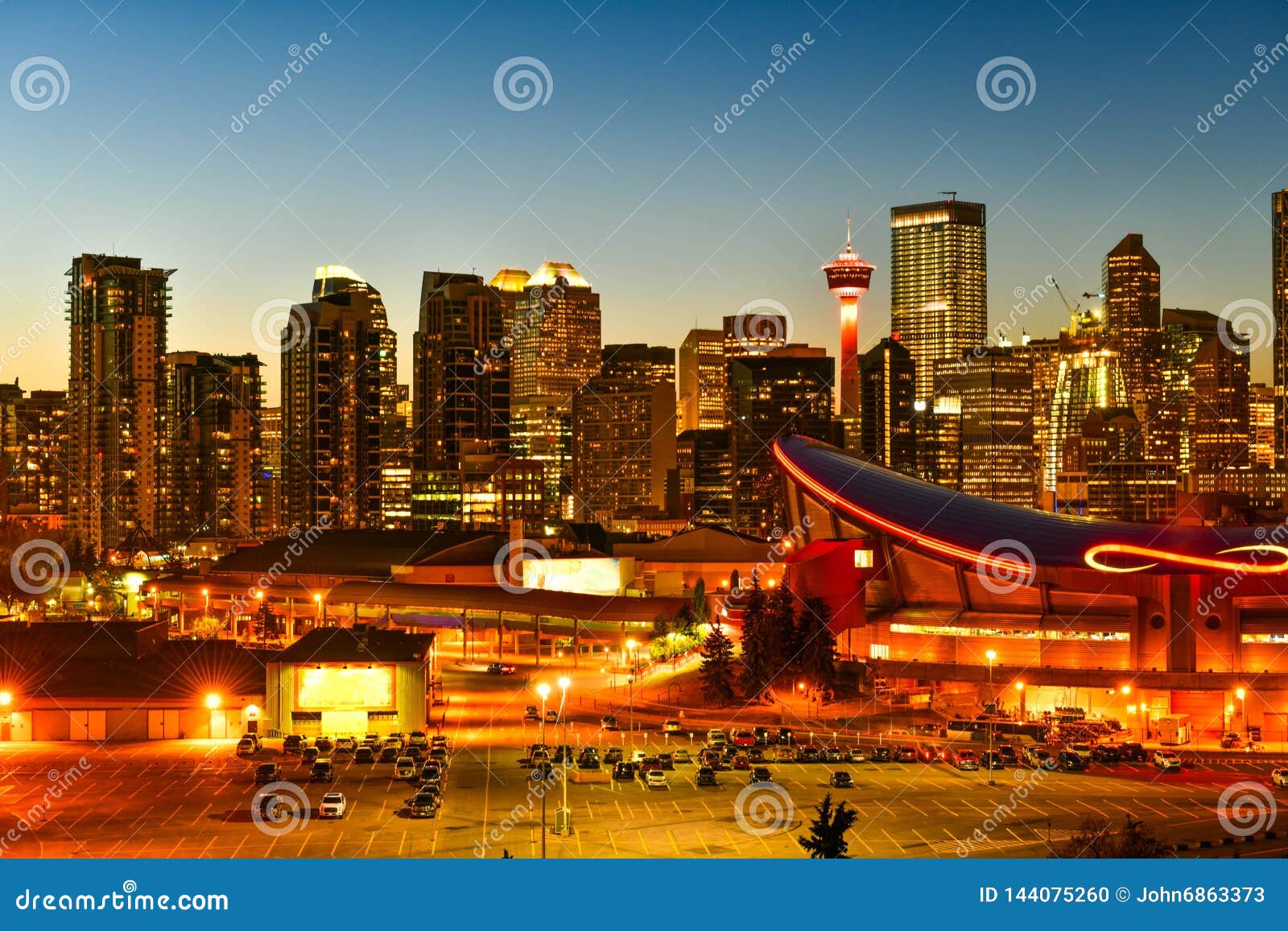 Calgary City Skyline in Alberta ,Canada Stock Photo - Image of calgary ...