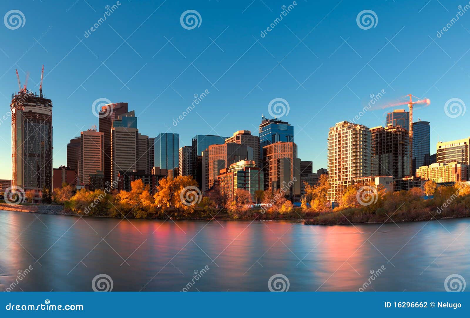 Calgary Downtown stock photo. Image of modern, construction - 16296662
