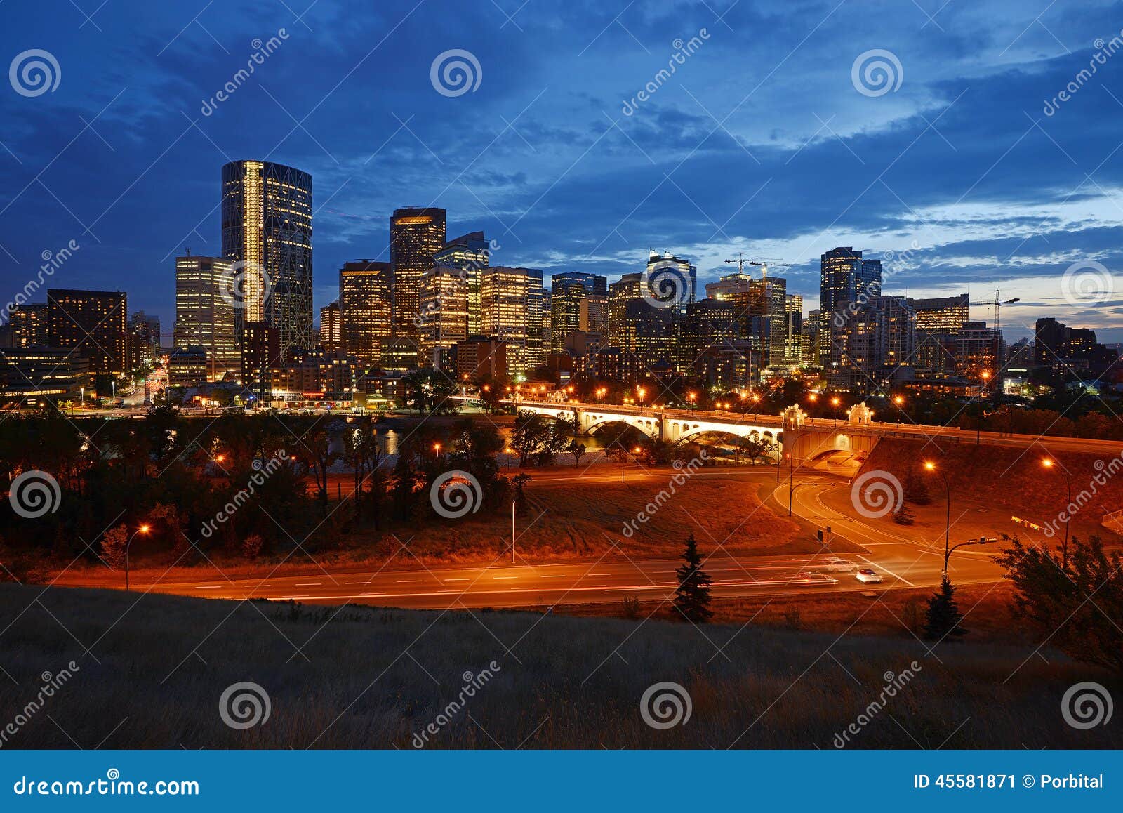 Calgary downtown stock image. Image of alberta, city - 45581871