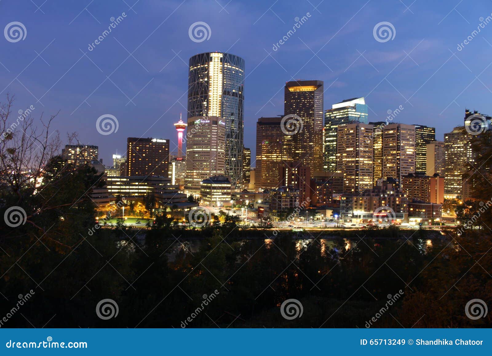 Calgary downtown editorial stock image. Image of canada - 65713249