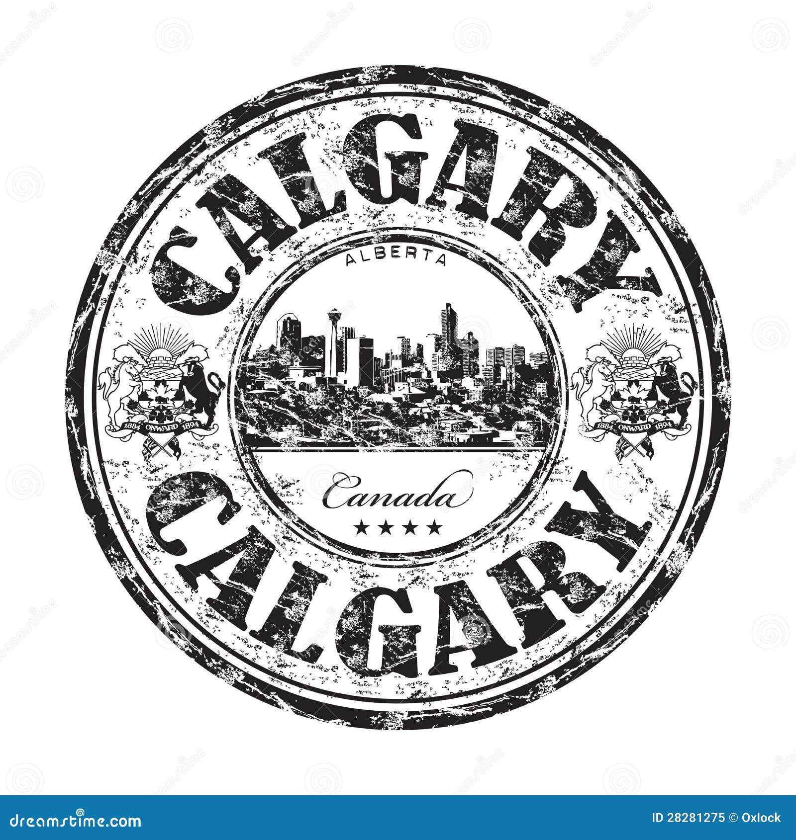 Calgary Grunge Rubber Stamp Stock Vector - Illustration of imprint ...