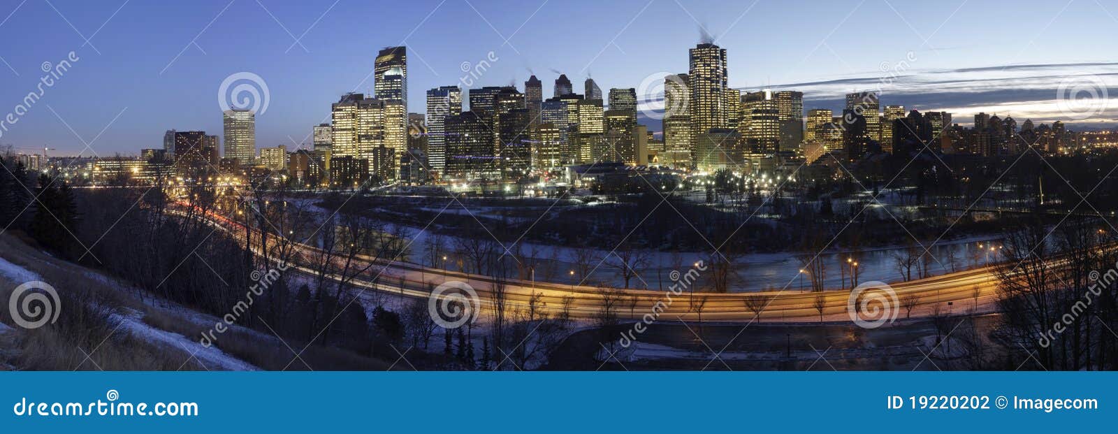 Calgary at Night stock photo. Image of calgary, design - 19220202