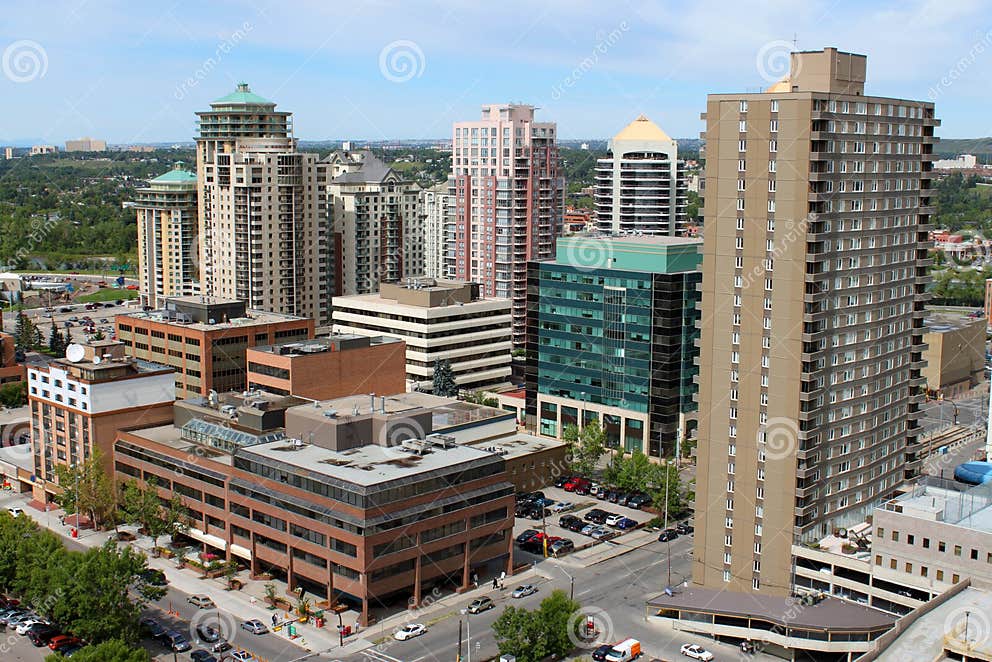 Calgary office buildings stock photo. Image of streets - 10678784
